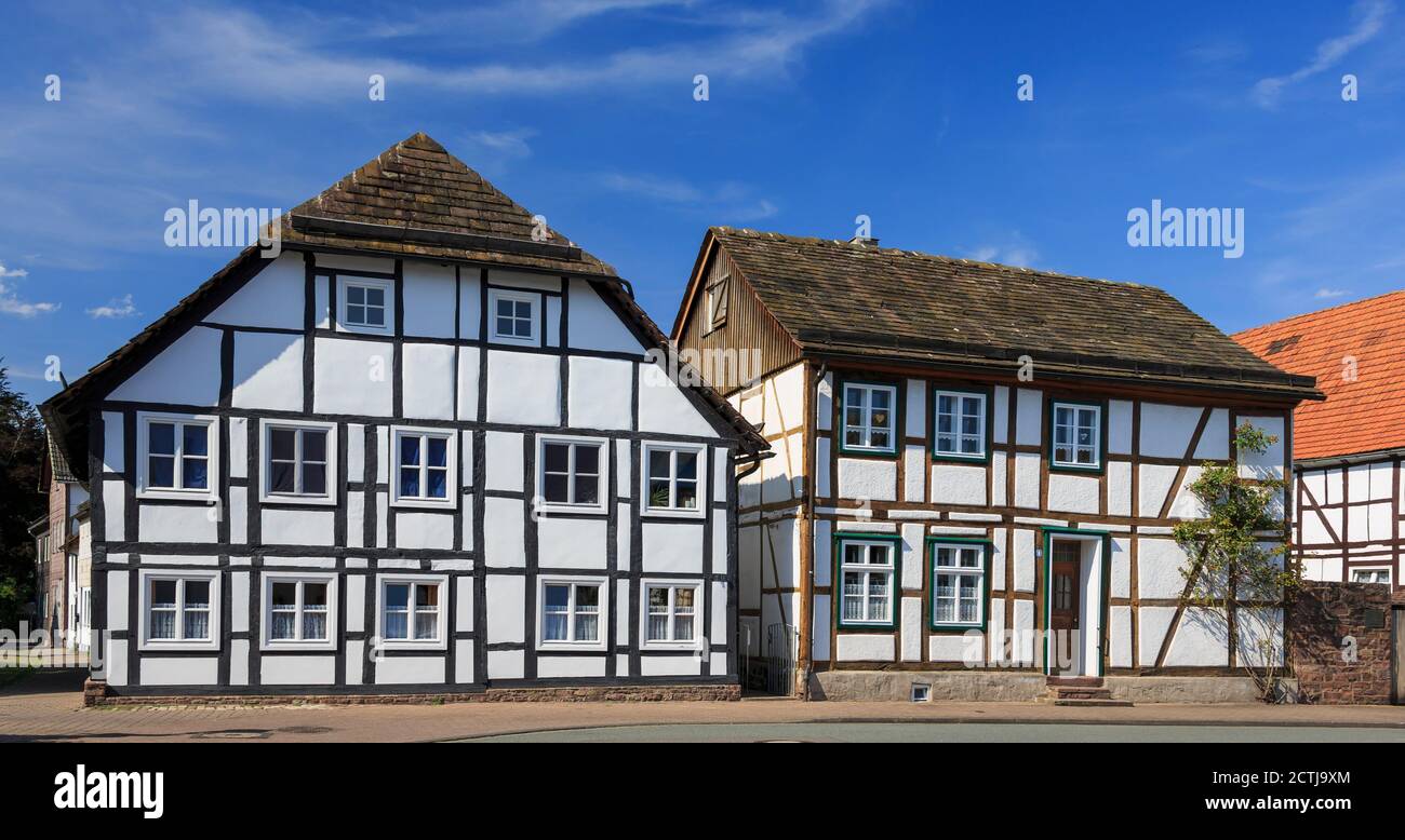 City views of Höxter, Germany with half-timbered houses - masterpieces ...