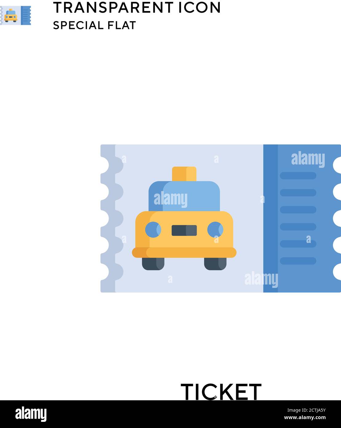 Ticket vector icon. Flat style illustration. EPS 10 vector Stock Vector ...