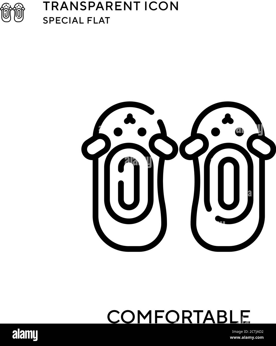 Comfortable vector icon. Flat style illustration. EPS 10 vector Stock ...