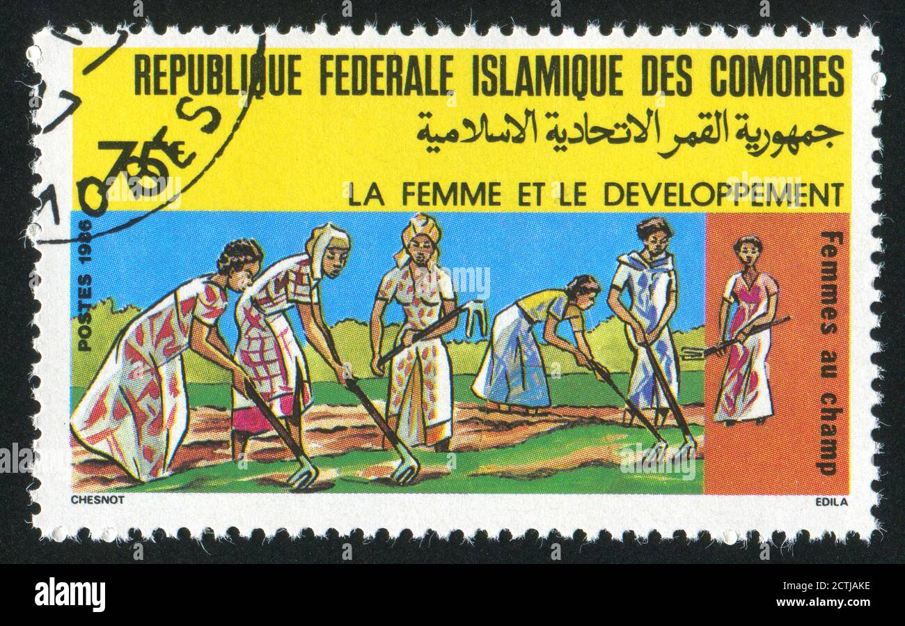 COMORO ISLANDS CIRCA 1986: stamp printed by Comoro Islands, shows ...
