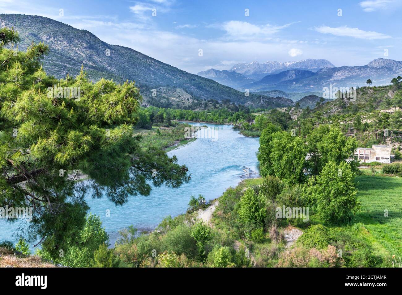 The Köprüçay River, which originates from the Taurus Mountains and ...