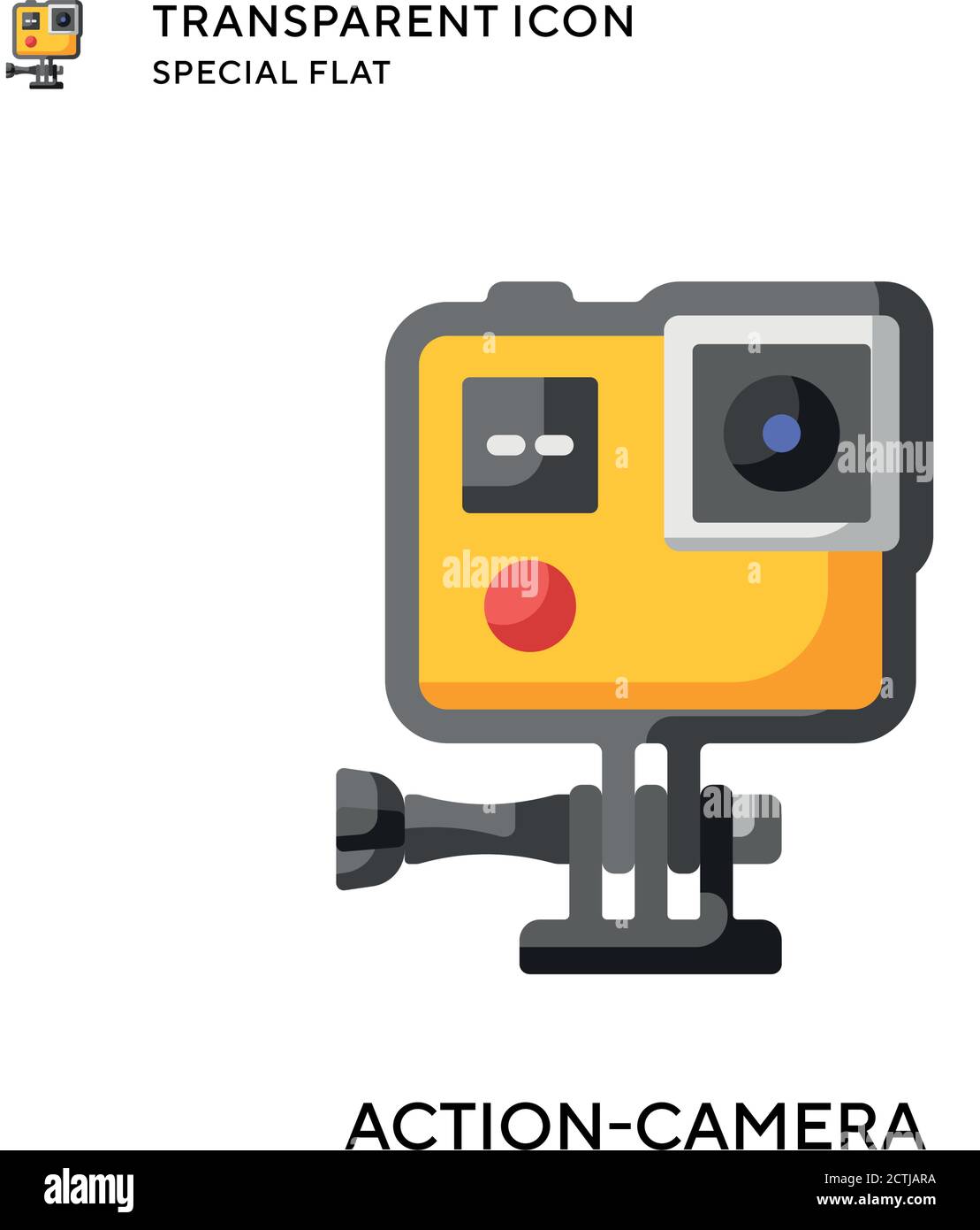 Action-camera vector icon. Flat style illustration. EPS 10 vector Stock ...
