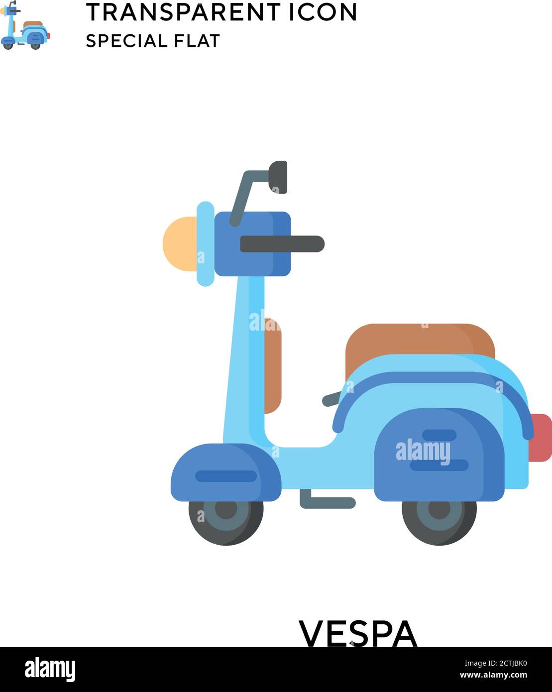 Moped vespa street Stock Vector Images - Alamy
