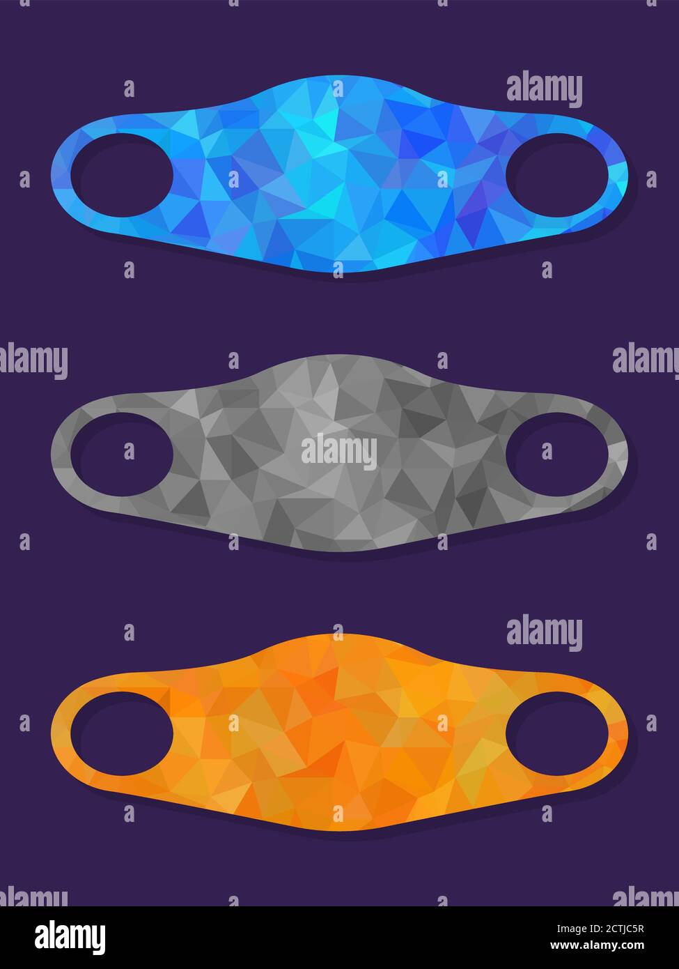Stylish protection masks Stock Vector Images - Alamy