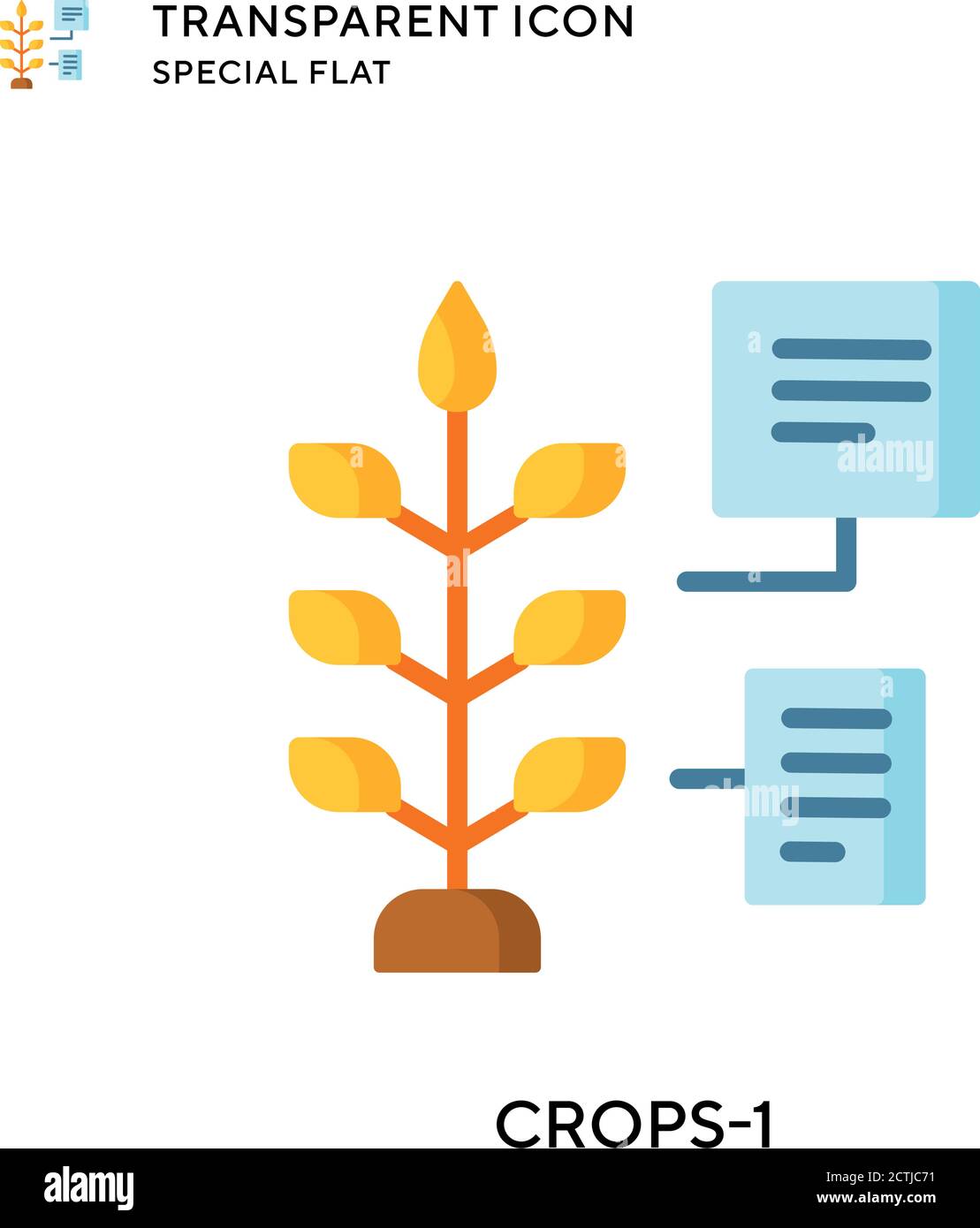 Crops-1 vector icon. Flat style illustration. EPS 10 vector Stock ...