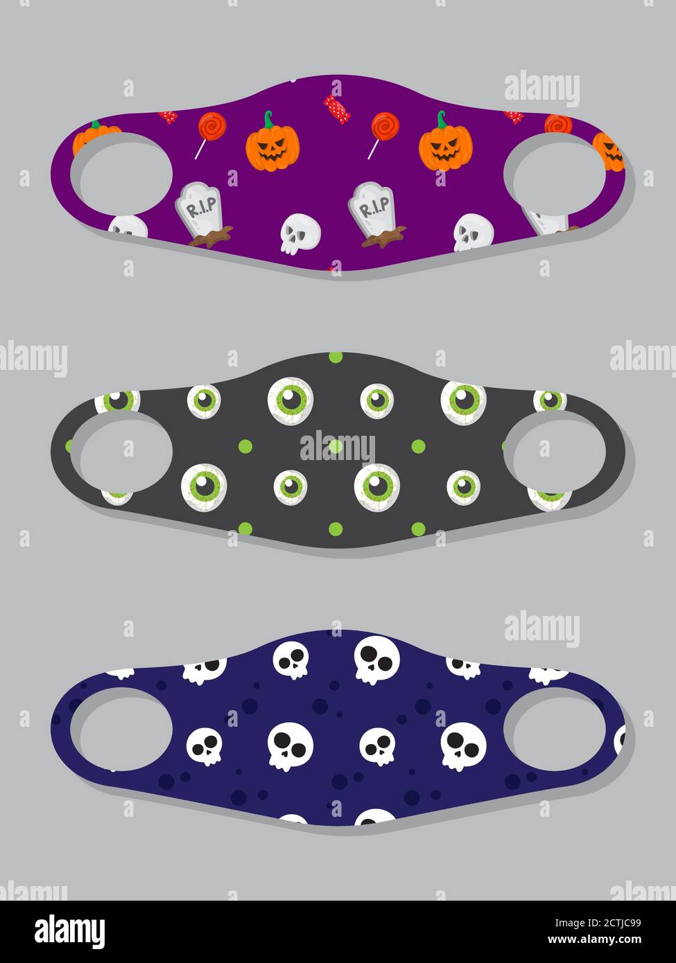 Cartoon halloween skull mask hi-res stock photography and images - Alamy