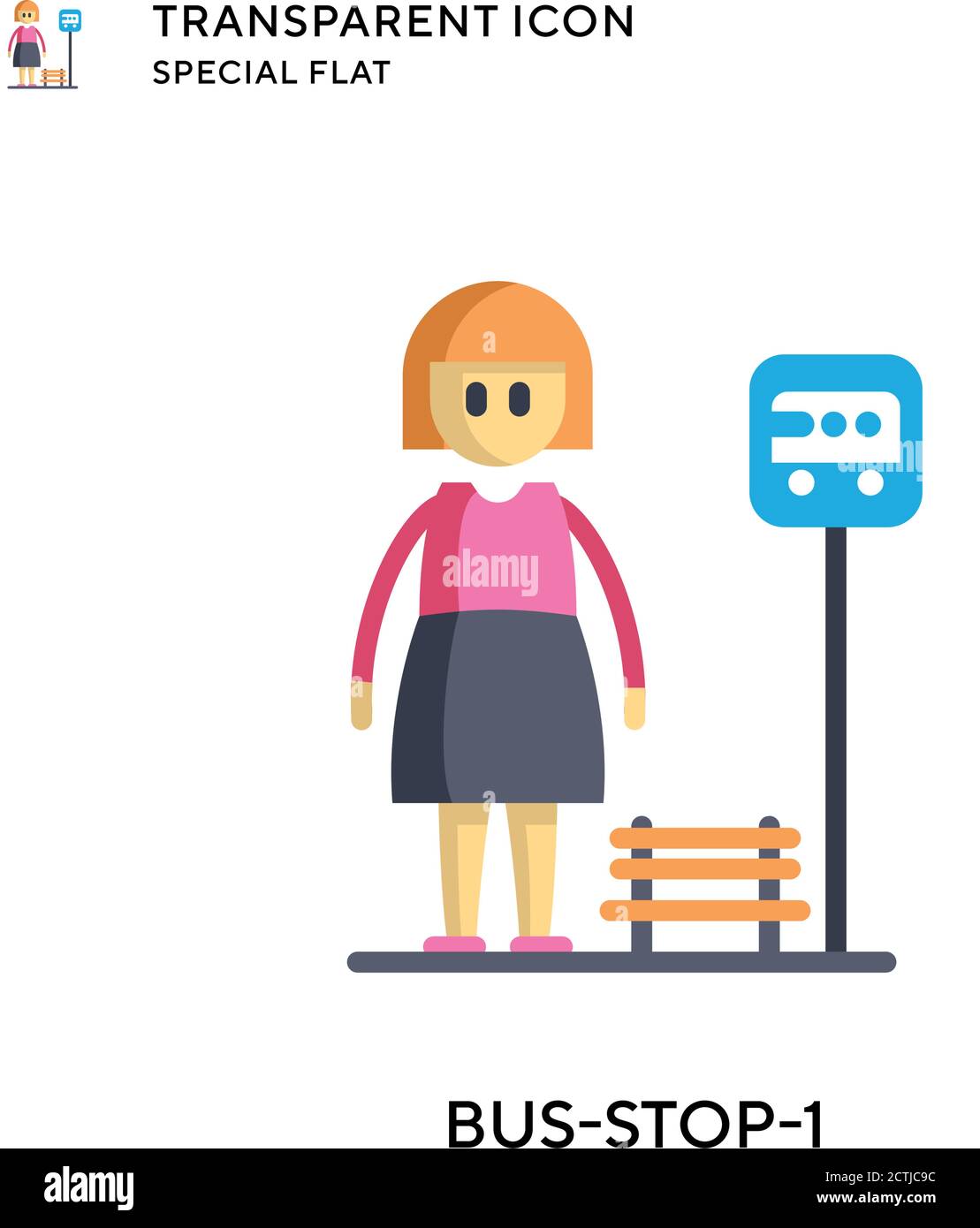 Bus stop 1 Cut Out Stock Images & Pictures - Alamy