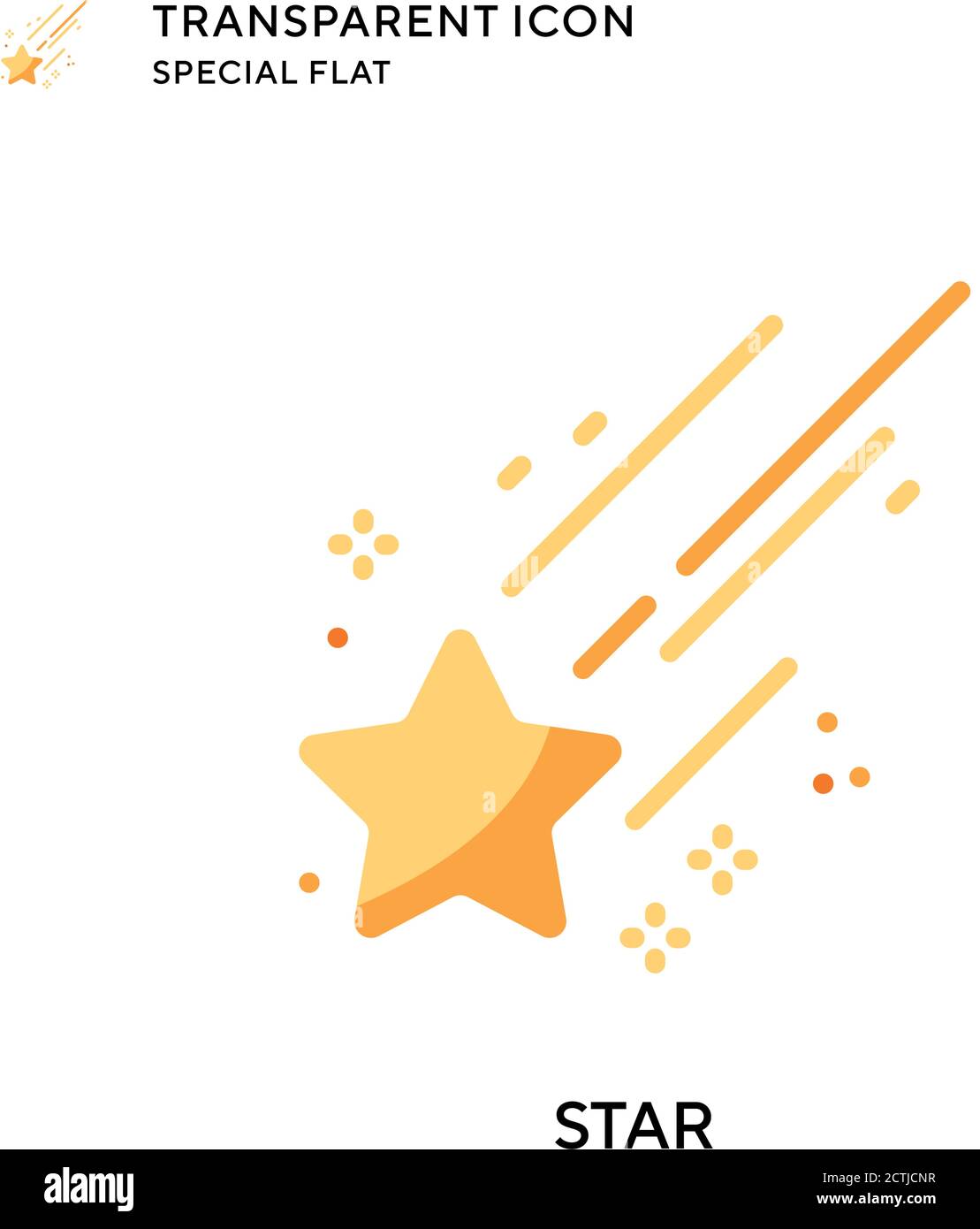 Star vector icon. Flat style illustration. EPS 10 vector Stock Vector ...