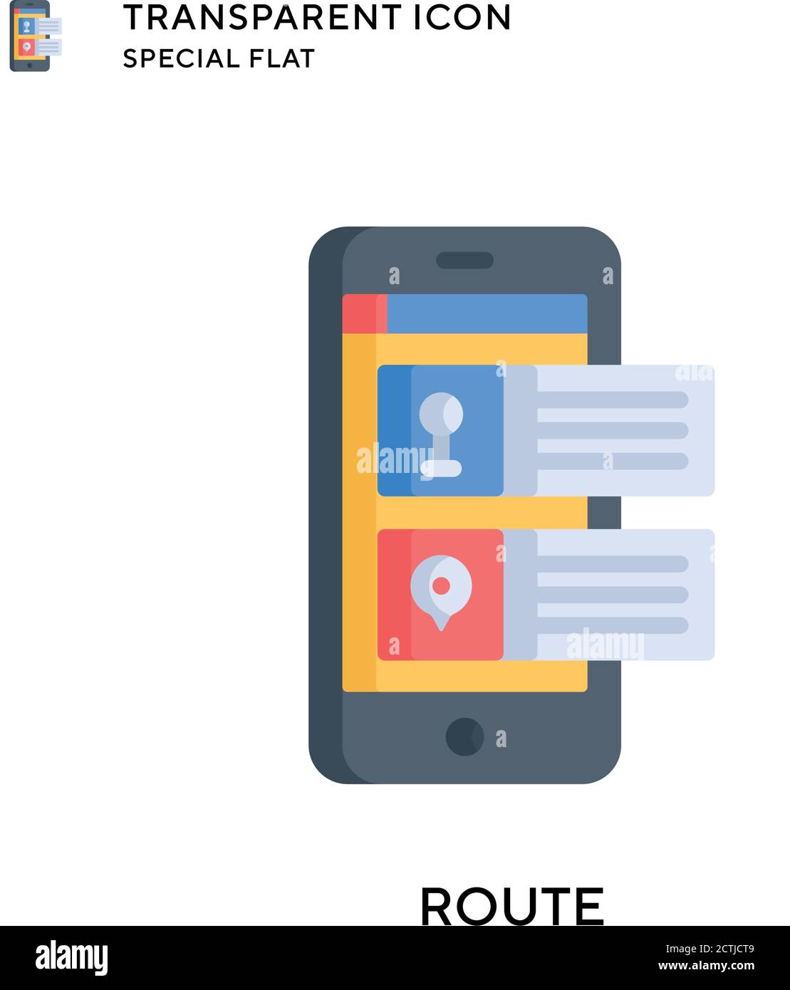 Flat design map arizona concept hi-res stock photography and images - Alamy