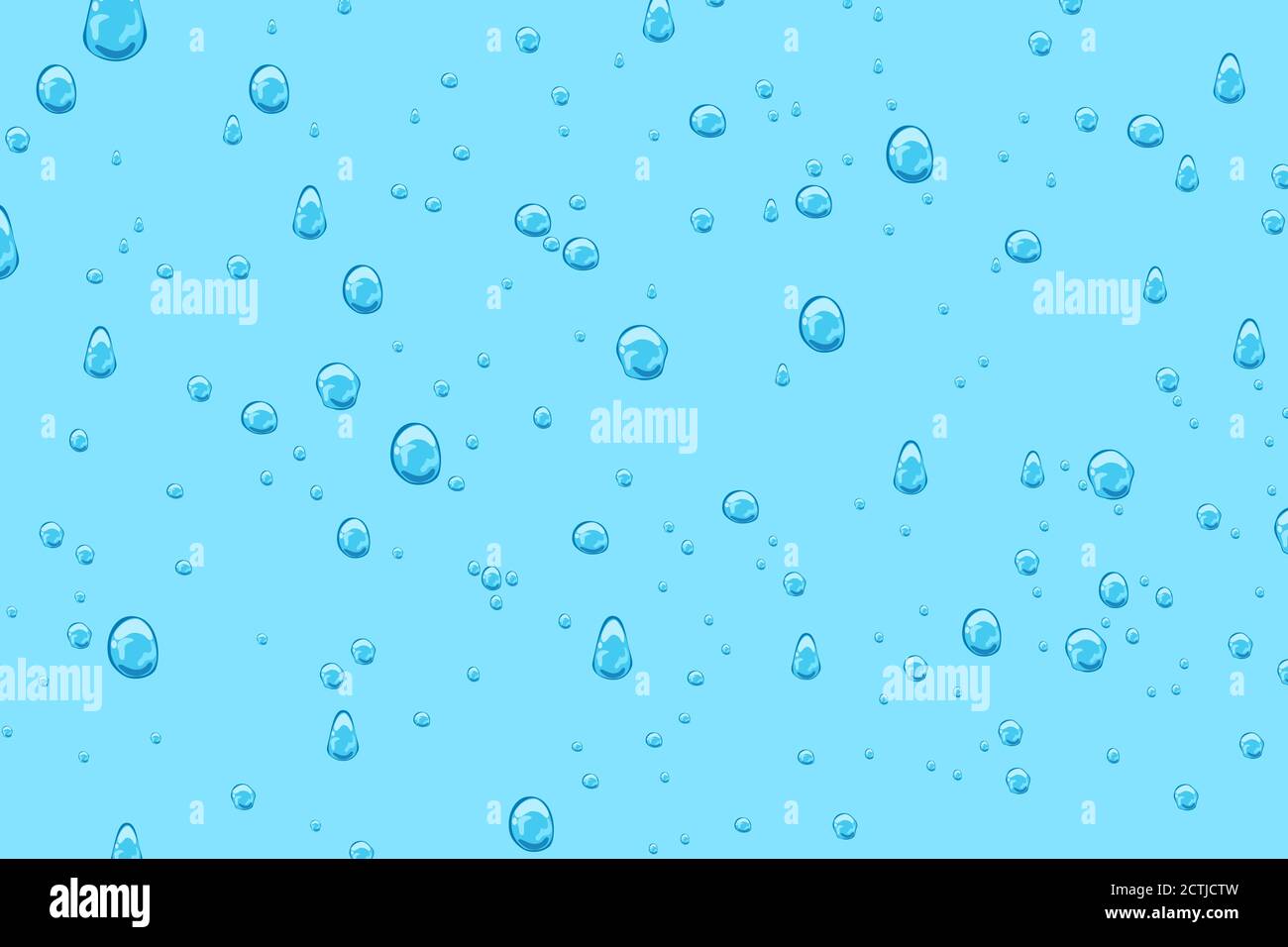 Rain closeup window drops blue Stock Vector Images - Alamy