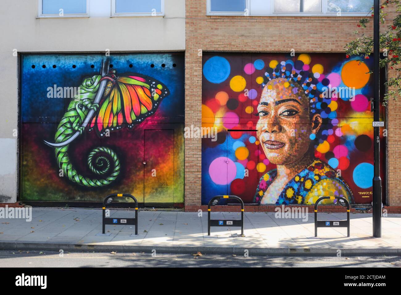 London, UK, 18 September 2020. London Mural Festival. Mural by Jimmy C ...