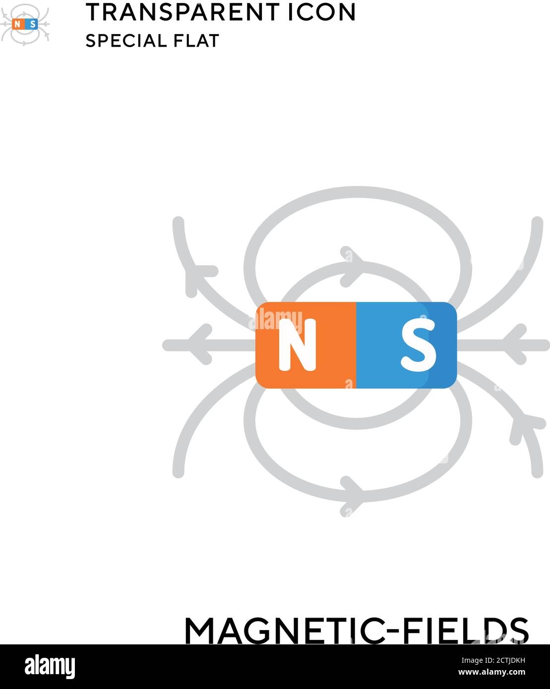 Bar magnet and field lines hi-res stock photography and images - Alamy