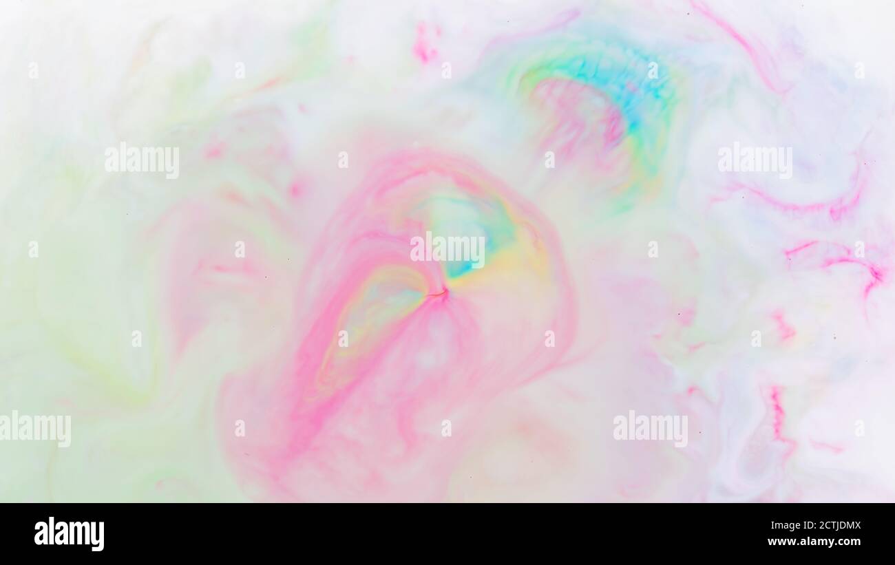 Fluid art. Multicolored background from liquid. Photography of colored ...