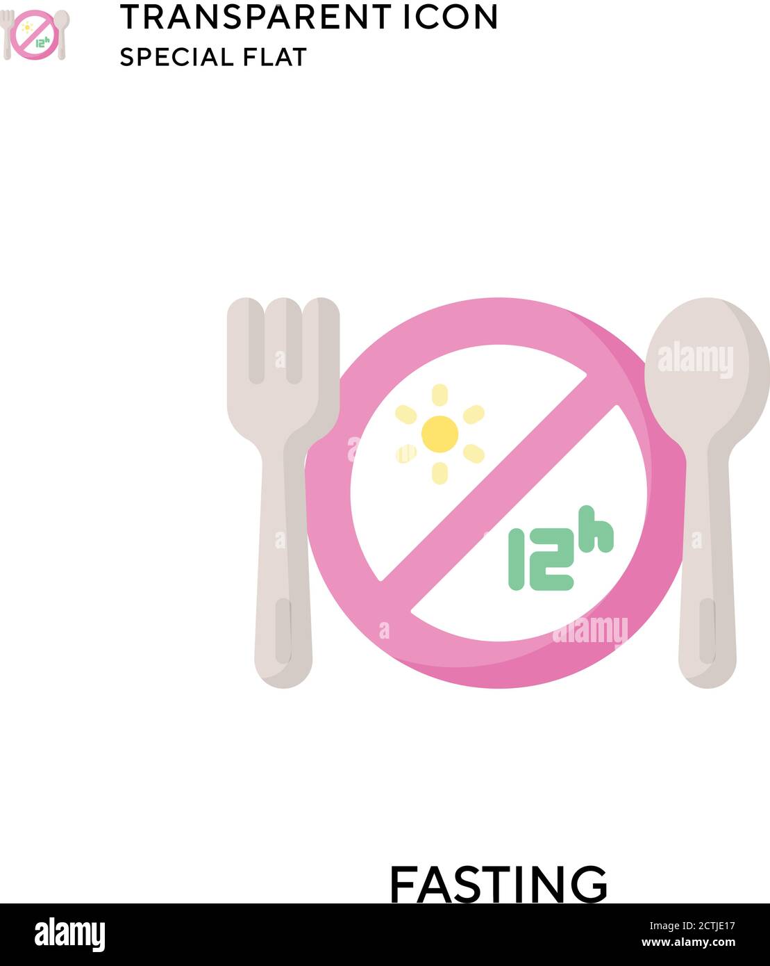 Symbol intermittent fasting Stock Vector Images - Alamy