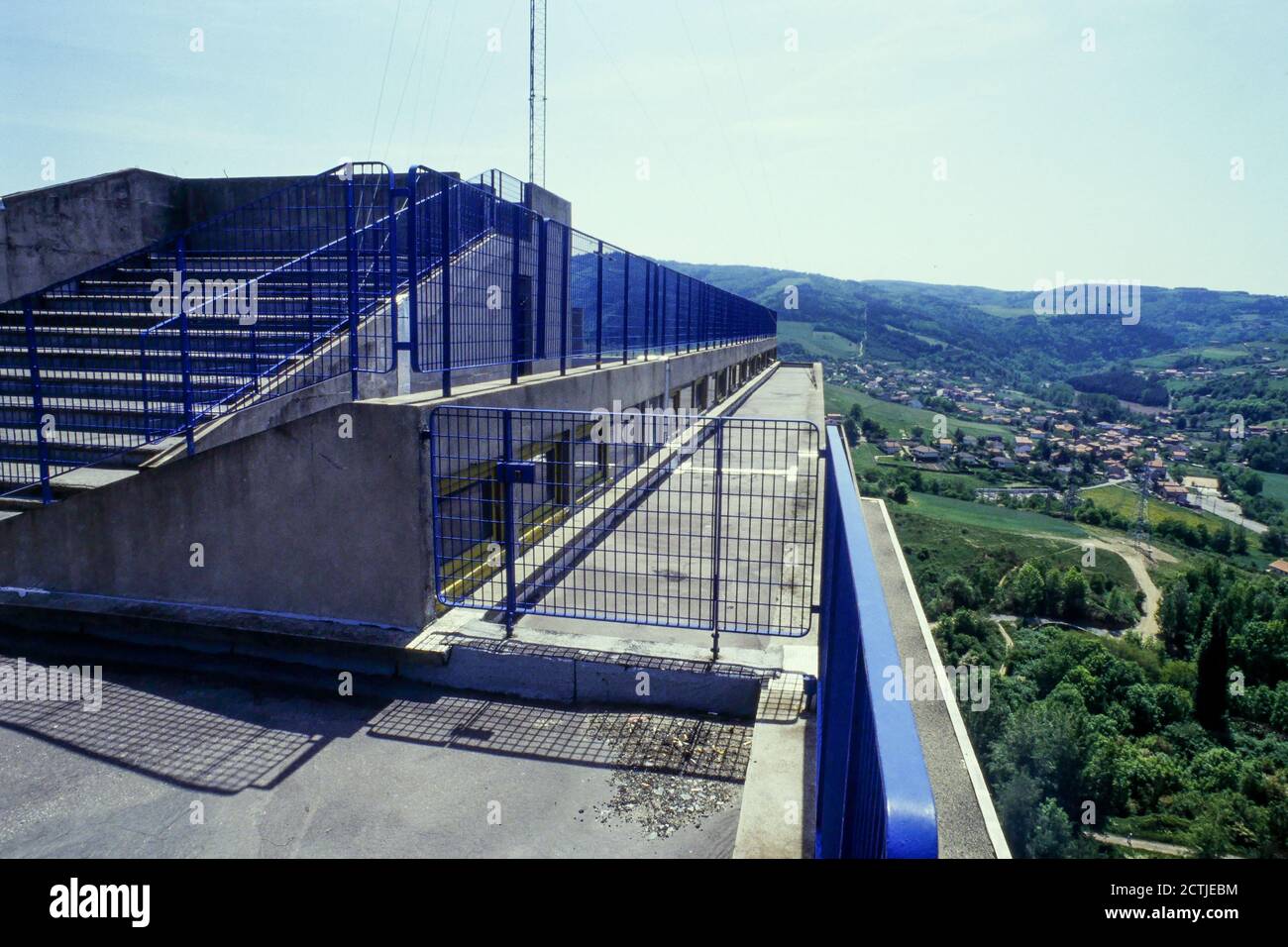 On the roof of Firminy Vert Housing Unit, Le Corbusier building ...
