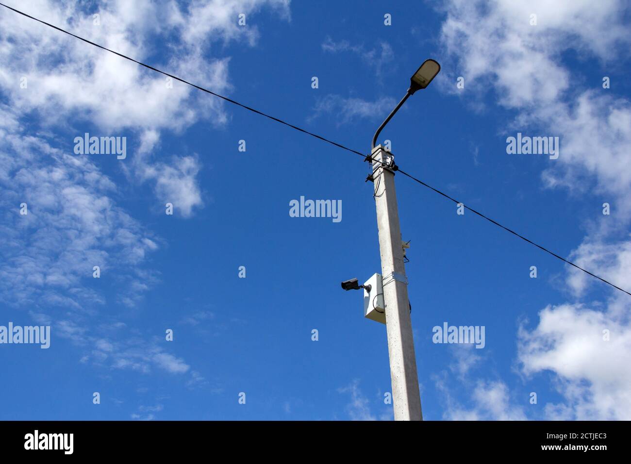 Security camera on light pole hi-res stock photography and images - Alamy