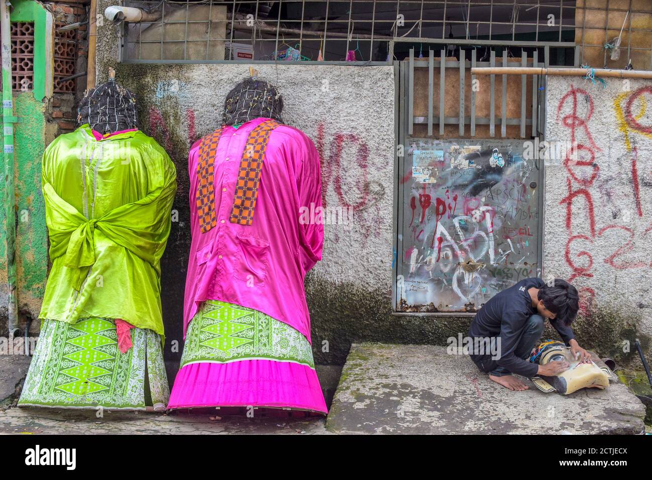 Ondel-ondel, Jakarta traditional culture Stock Photo - Alamy