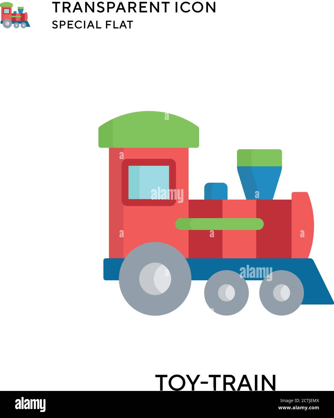 Toy Train Vector