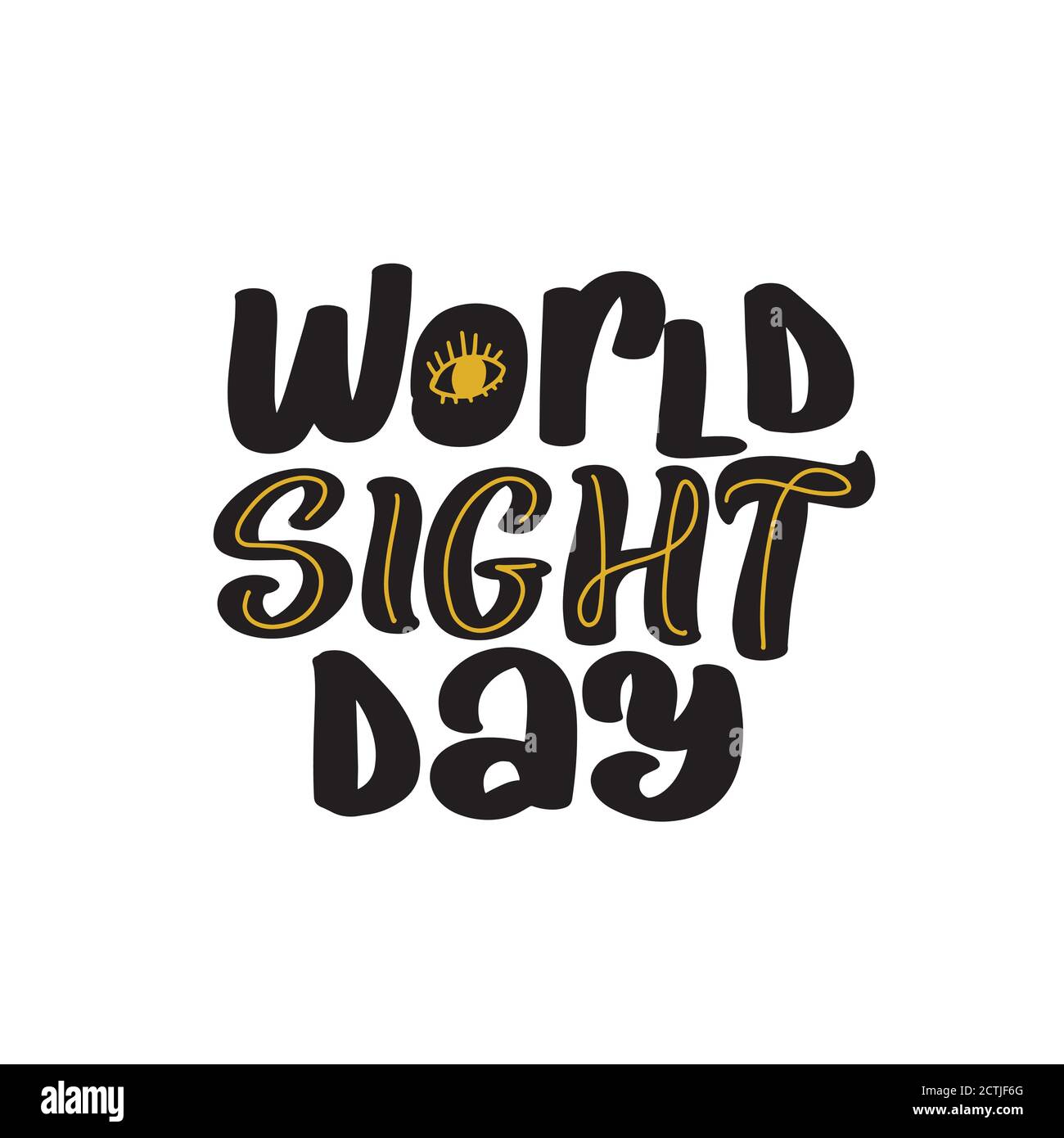 World Sight Day Vector Design Template. Great vector Stock Vector Image ...