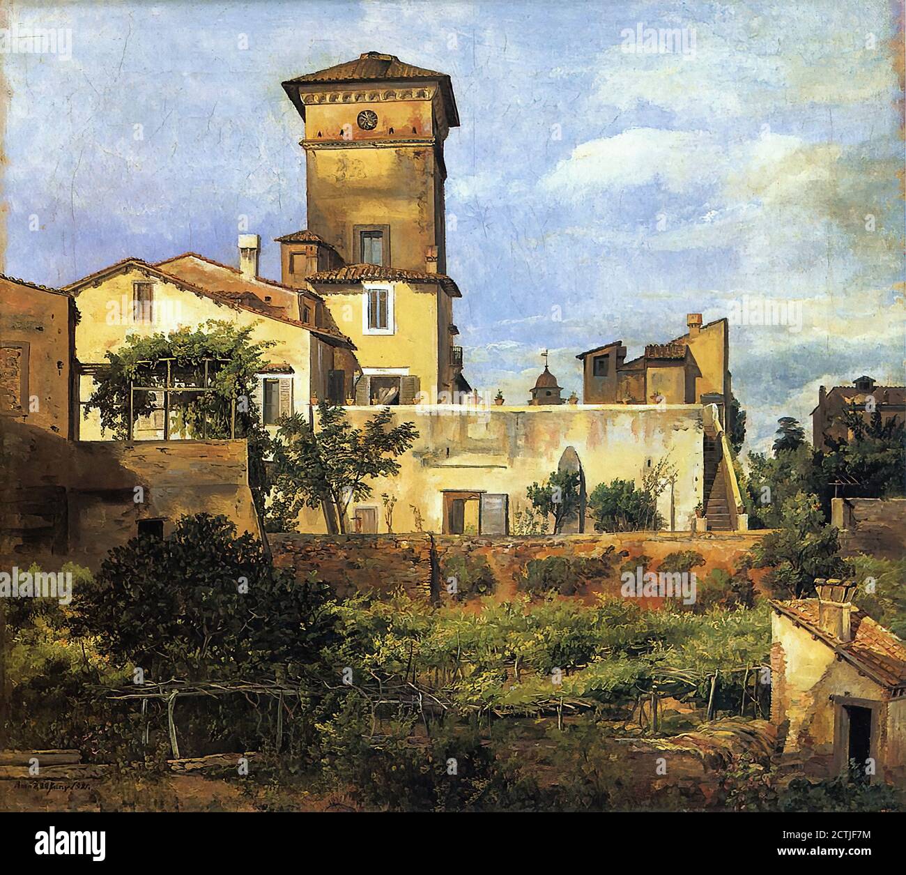 Dahl Johan Christian Clausen - Scene of the Villa Malta - Norwegian ...