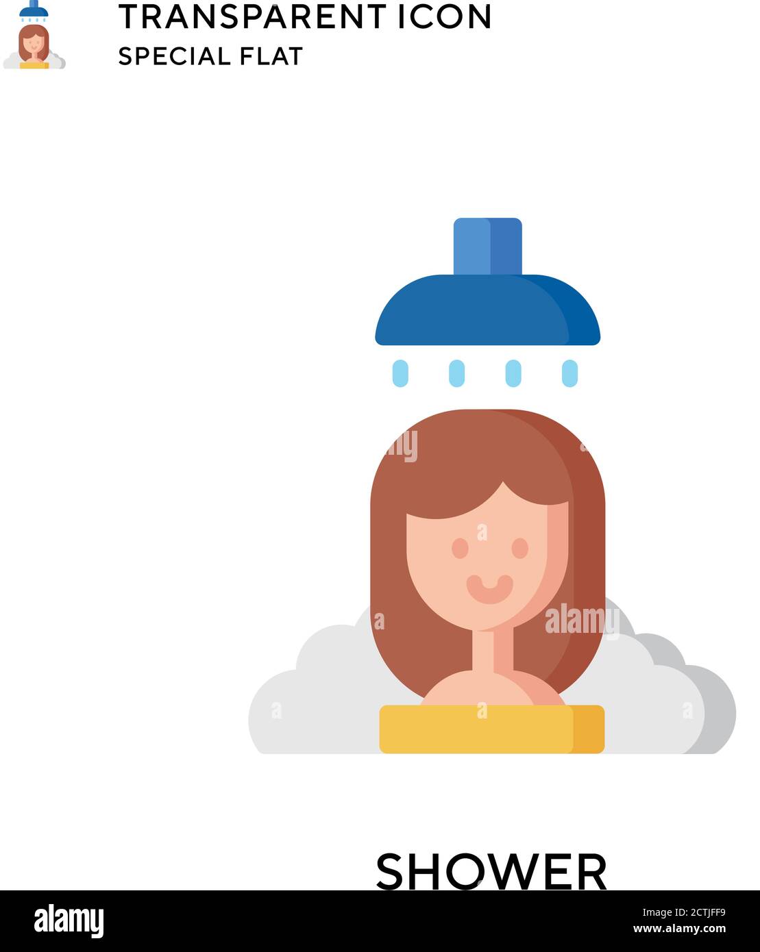 Woman showering water Stock Vector Images - Alamy