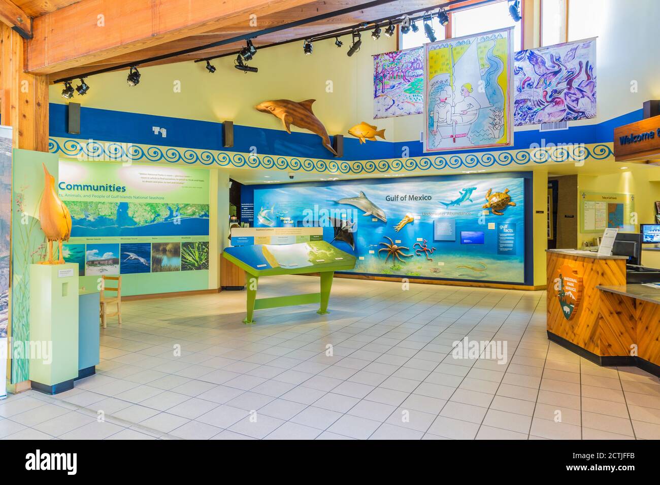 Visitor Center at the Davis Bayou Area of the Gulf Islands National ...