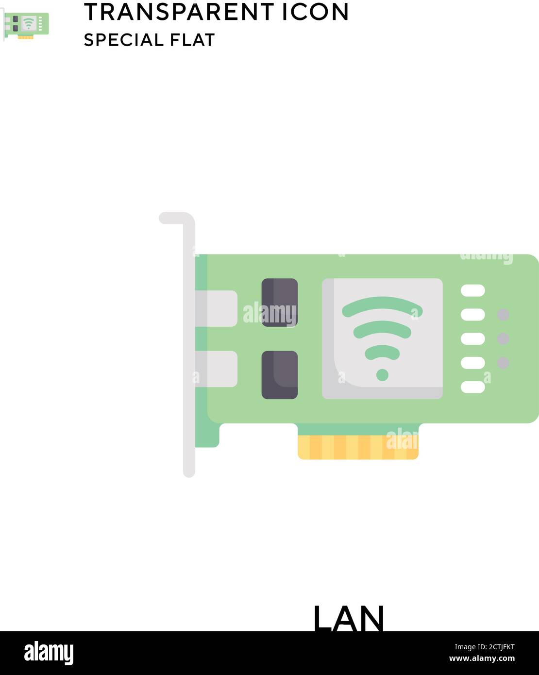 Lan vector icon. Flat style illustration. EPS 10 vector Stock Vector ...