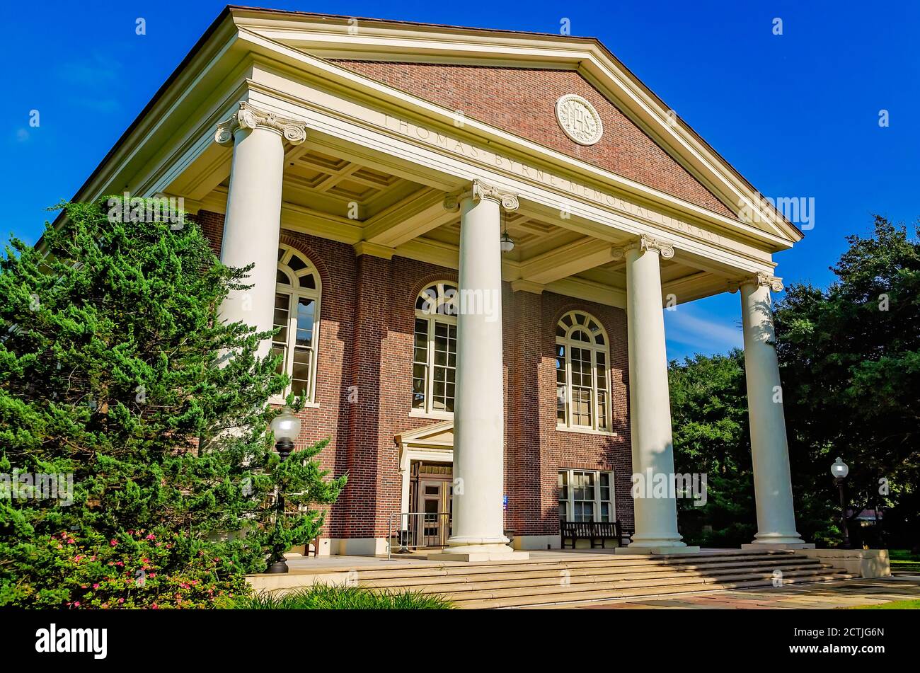 Thomas Byrne Memorial Hall is pictured at Spring Hill College, Aug. 22 ...