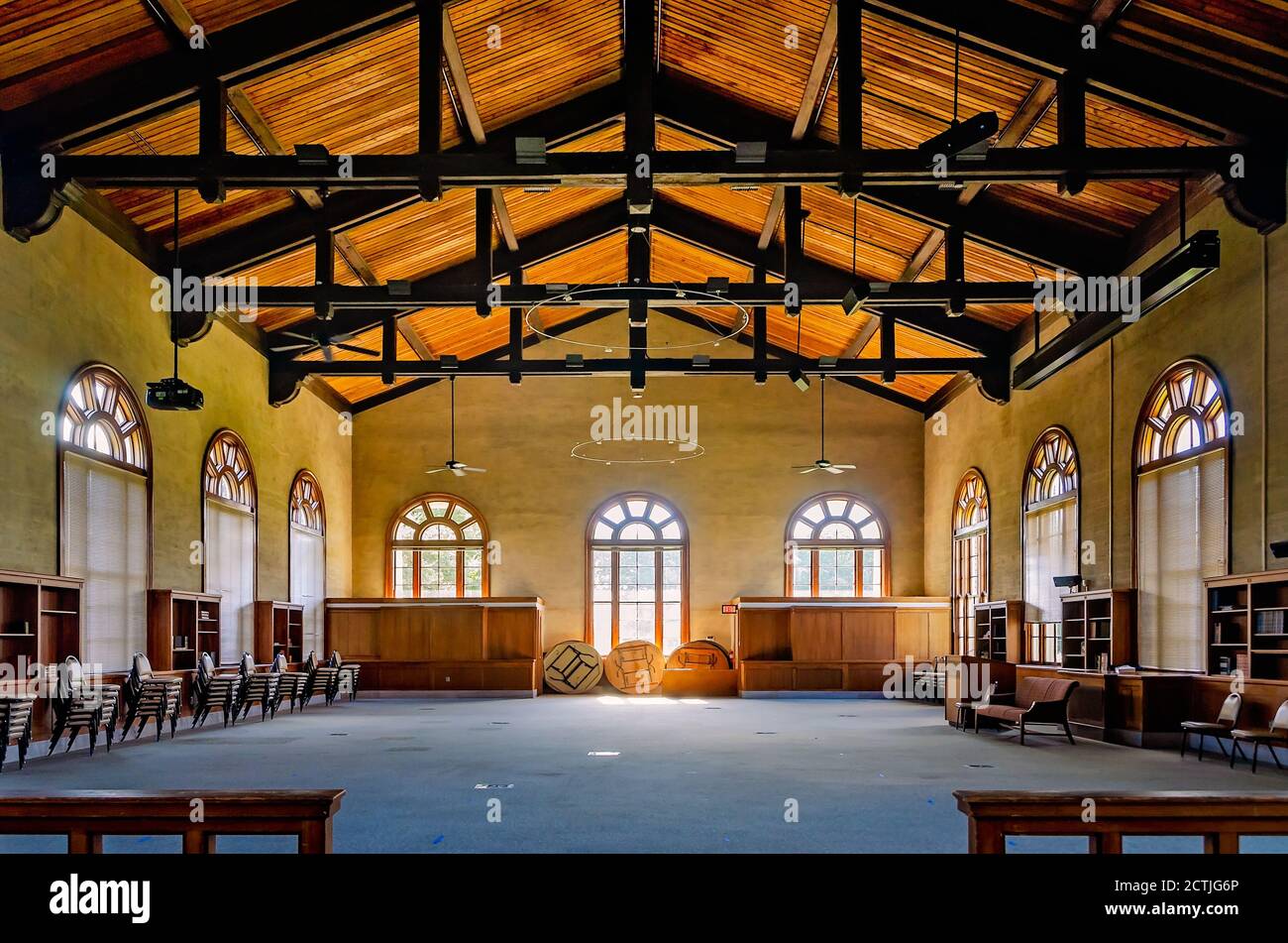The interior of Thomas Byrne Memorial Hall is pictured at Spring Hill ...