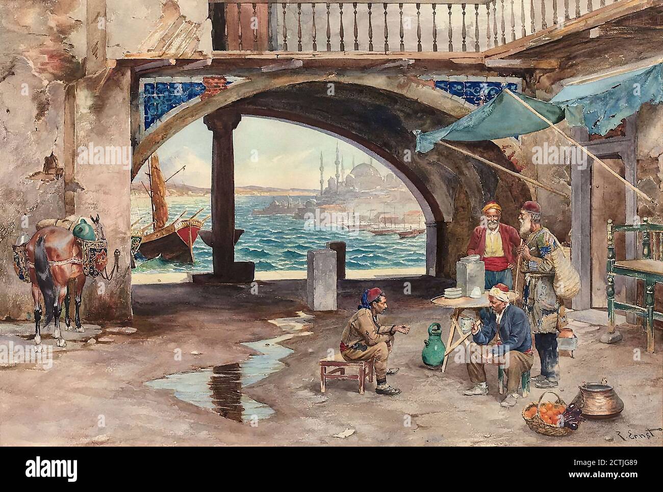 Ernst Rudolf - Conversation by the Bosphorus Constantinople - Norwegian ...
