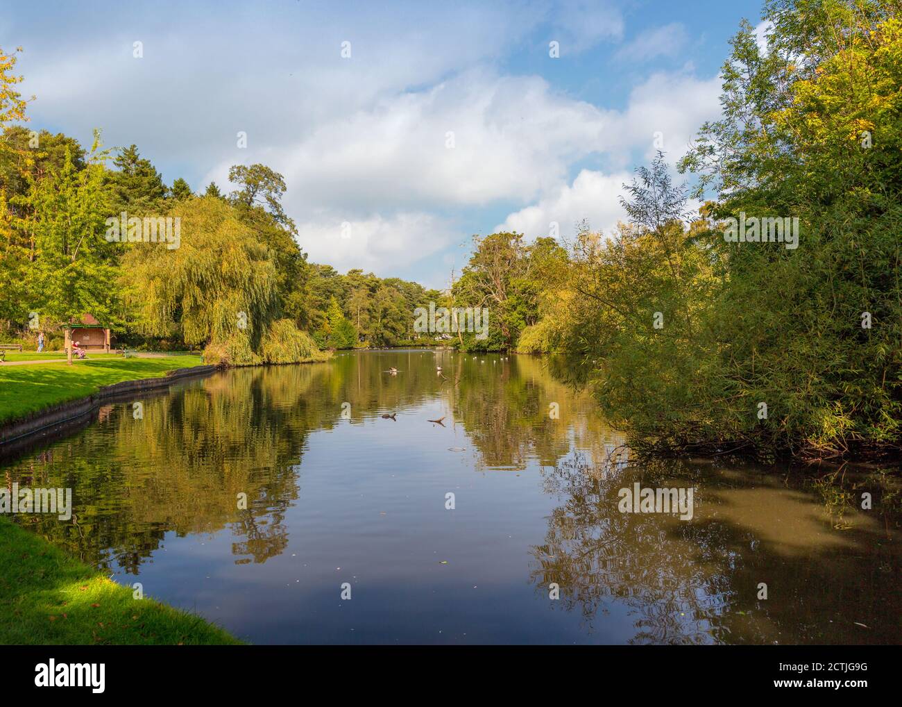 Beautiful Brueton Park in Solihull, West Midlands, England Stock Photo ...