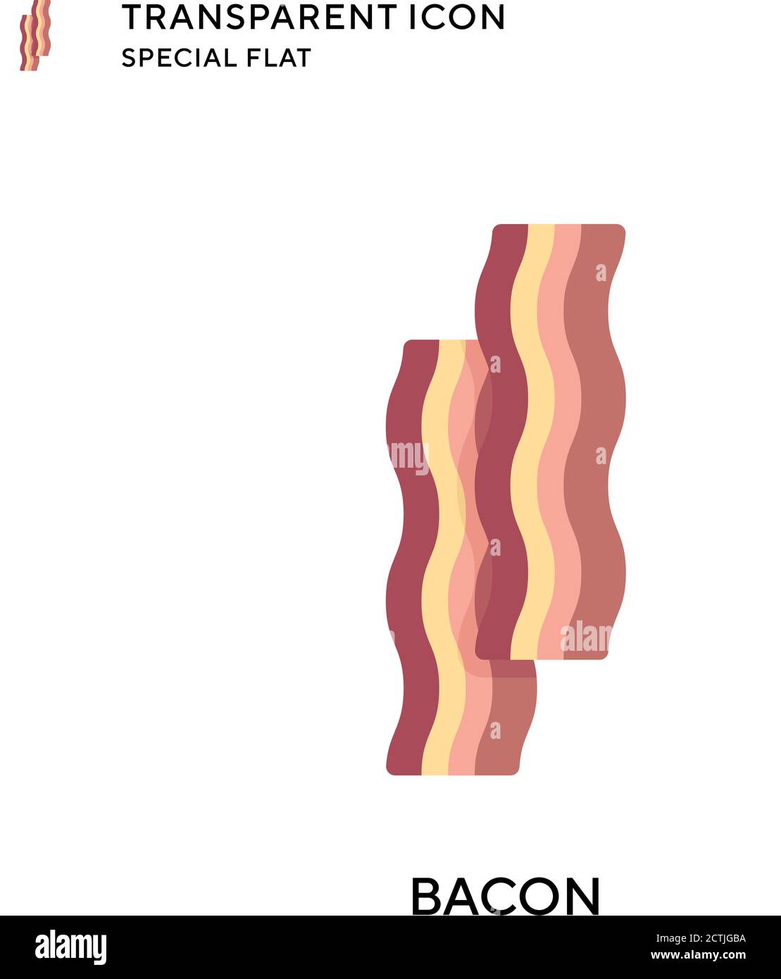 Crispy bacon sizzling Stock Vector Images - Alamy