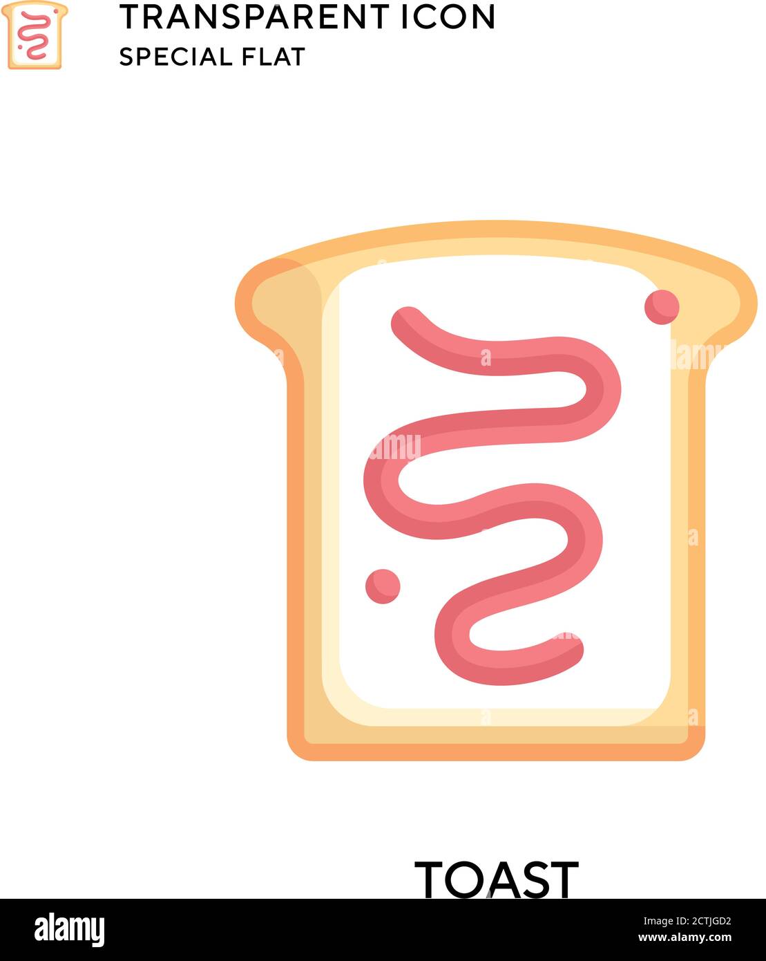 Man eating toast not woman Stock Vector Images - Alamy