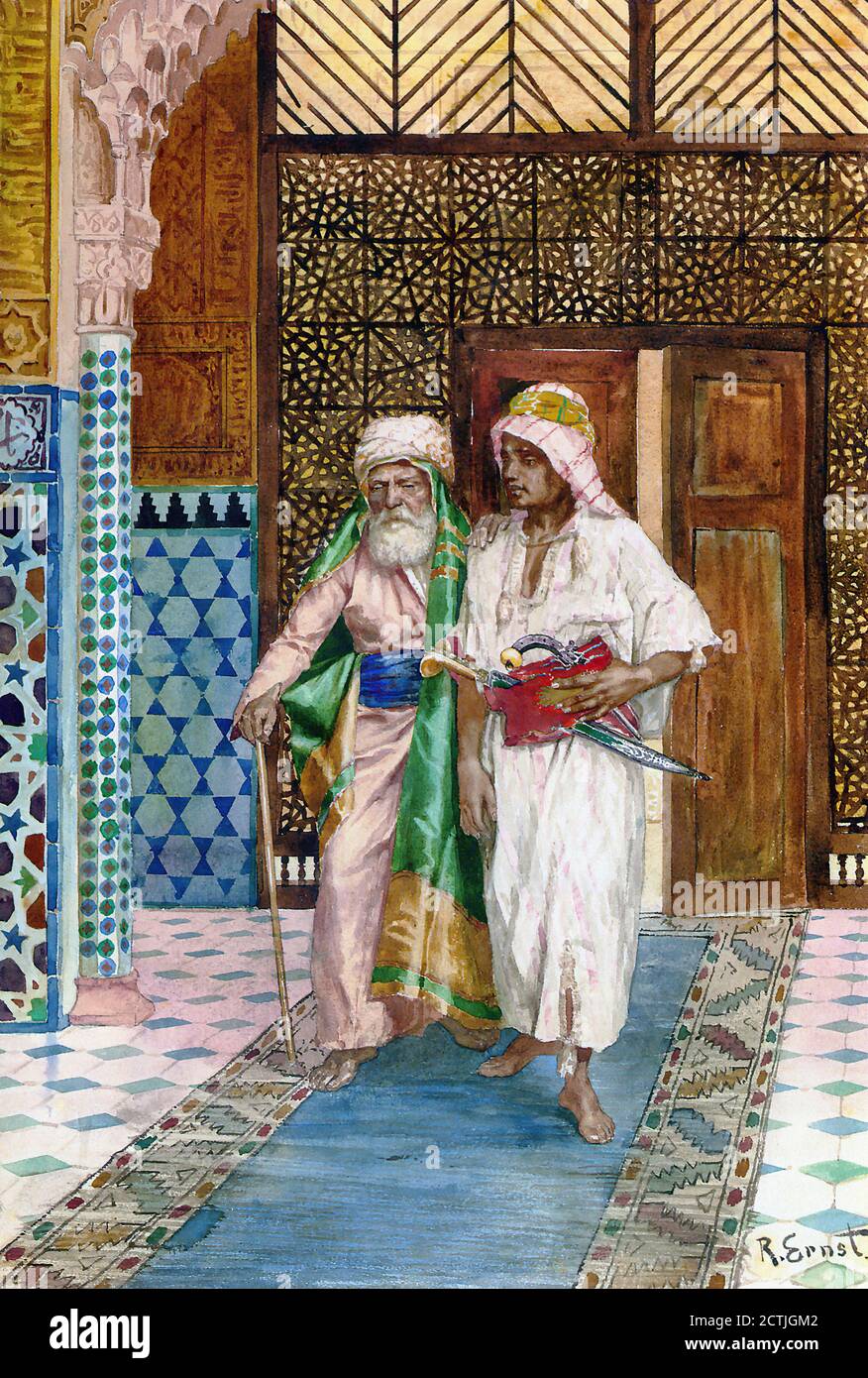 Ernst Rudolf - Returning Home - Norwegian School - 19th Century Stock ...