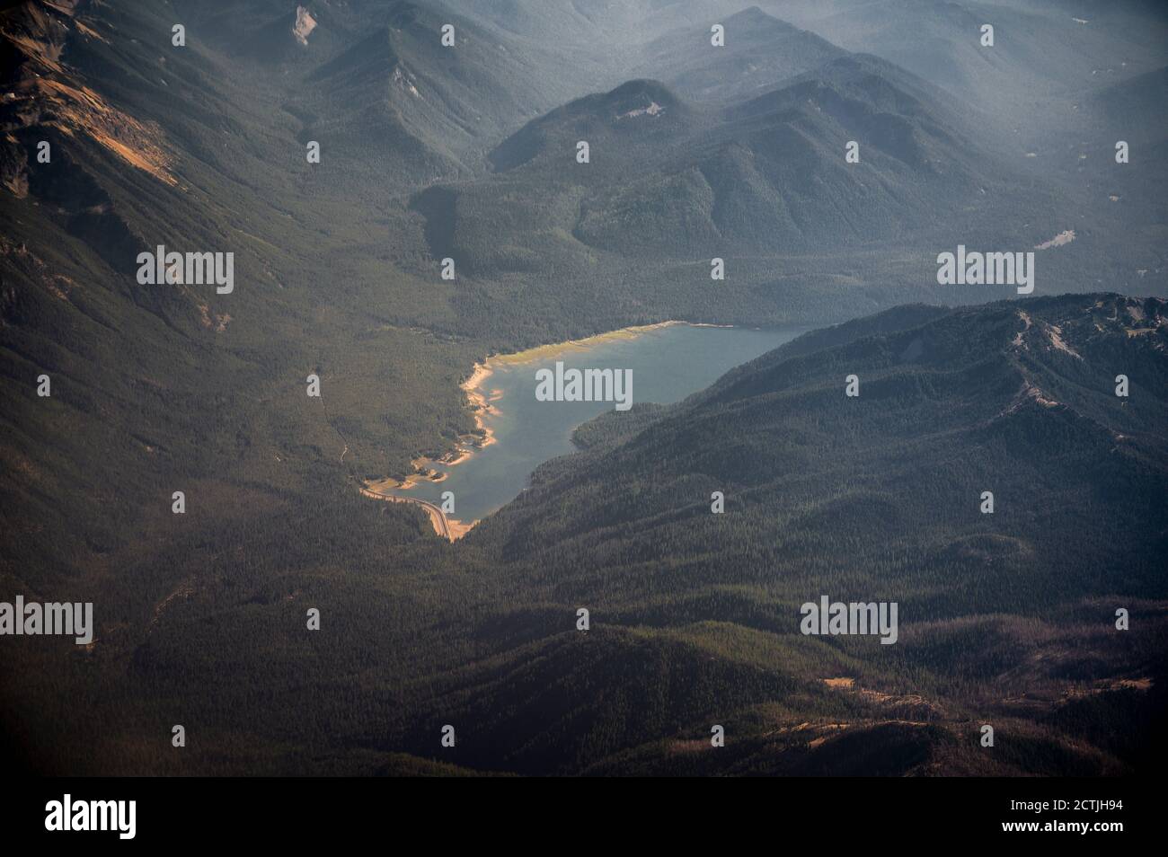 Bumping Lake As Seen From A Plane Stock Photo - Alamy