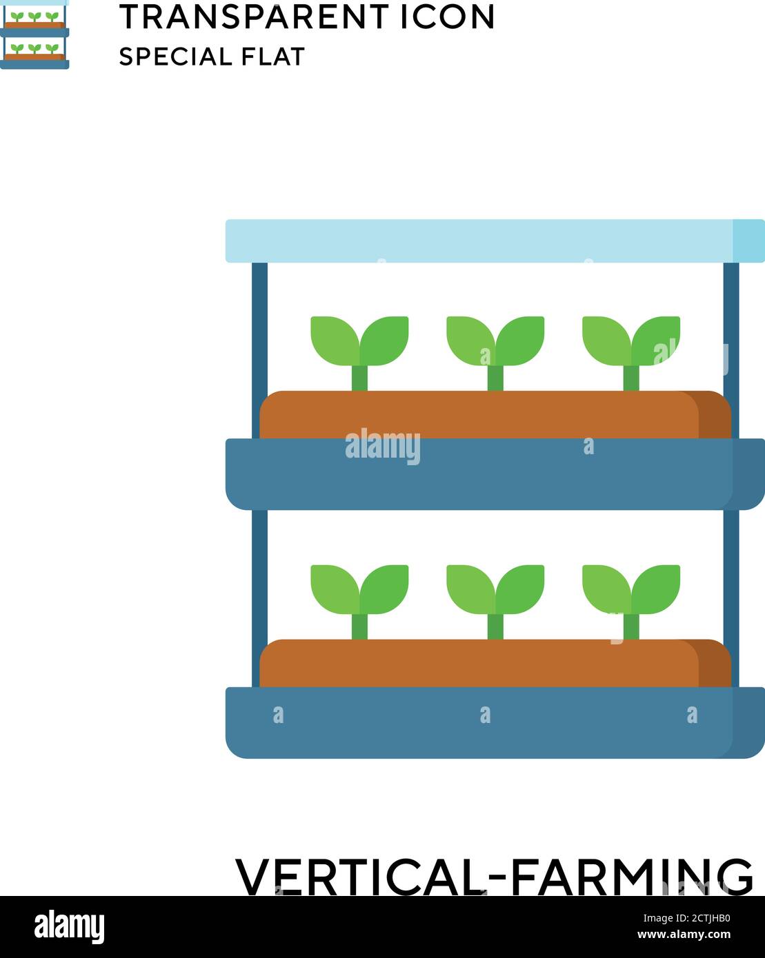 Vertical-farming vector icon. Flat style illustration. EPS 10 vector ...