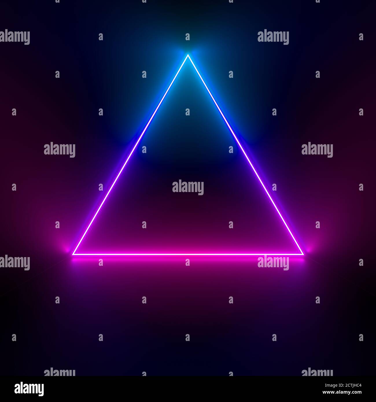 Multi-colored neon lamp on a black background. Halogen light. Simple ...