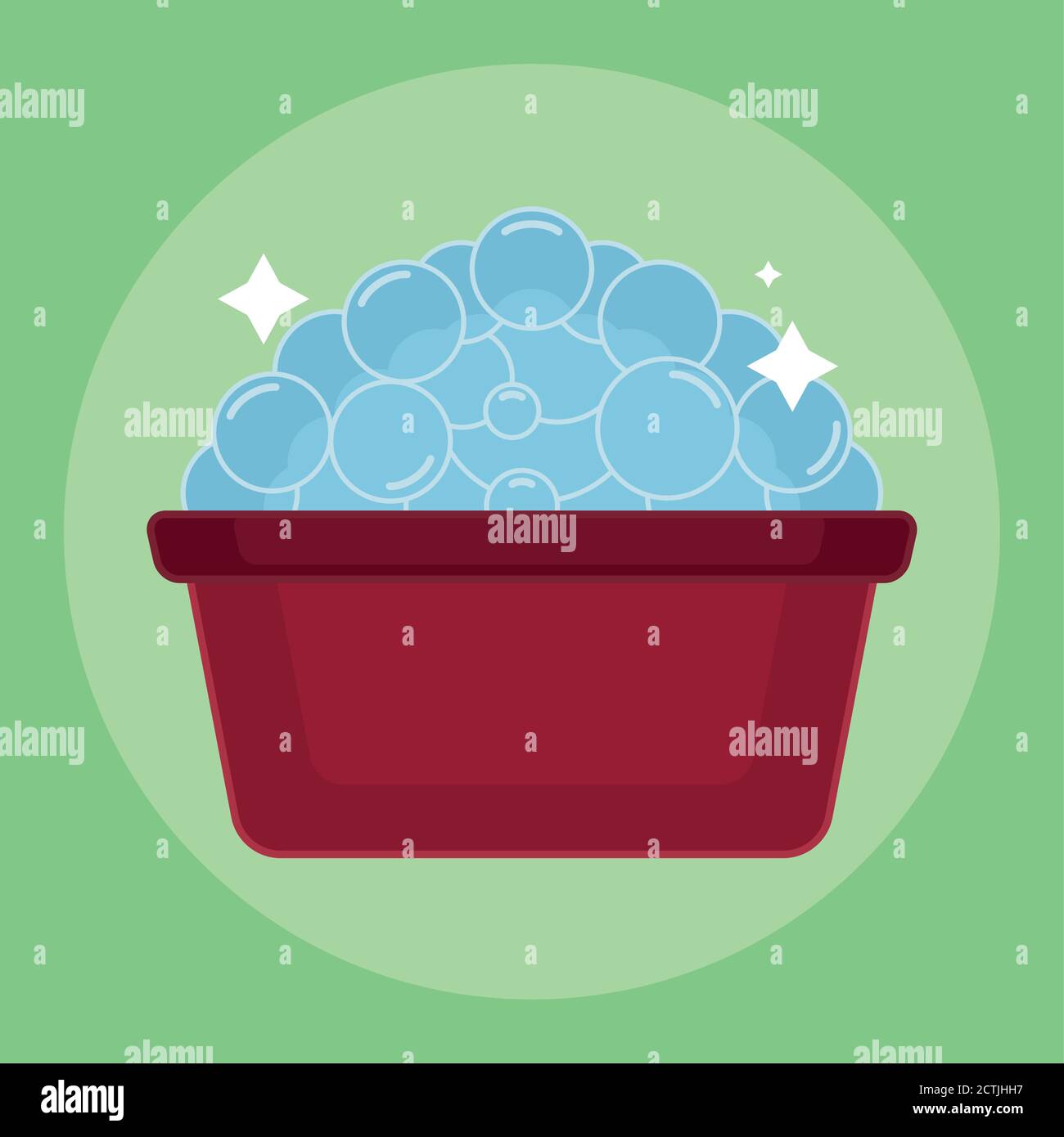 Cleaning bubbles bucket Stock Vector Images - Alamy