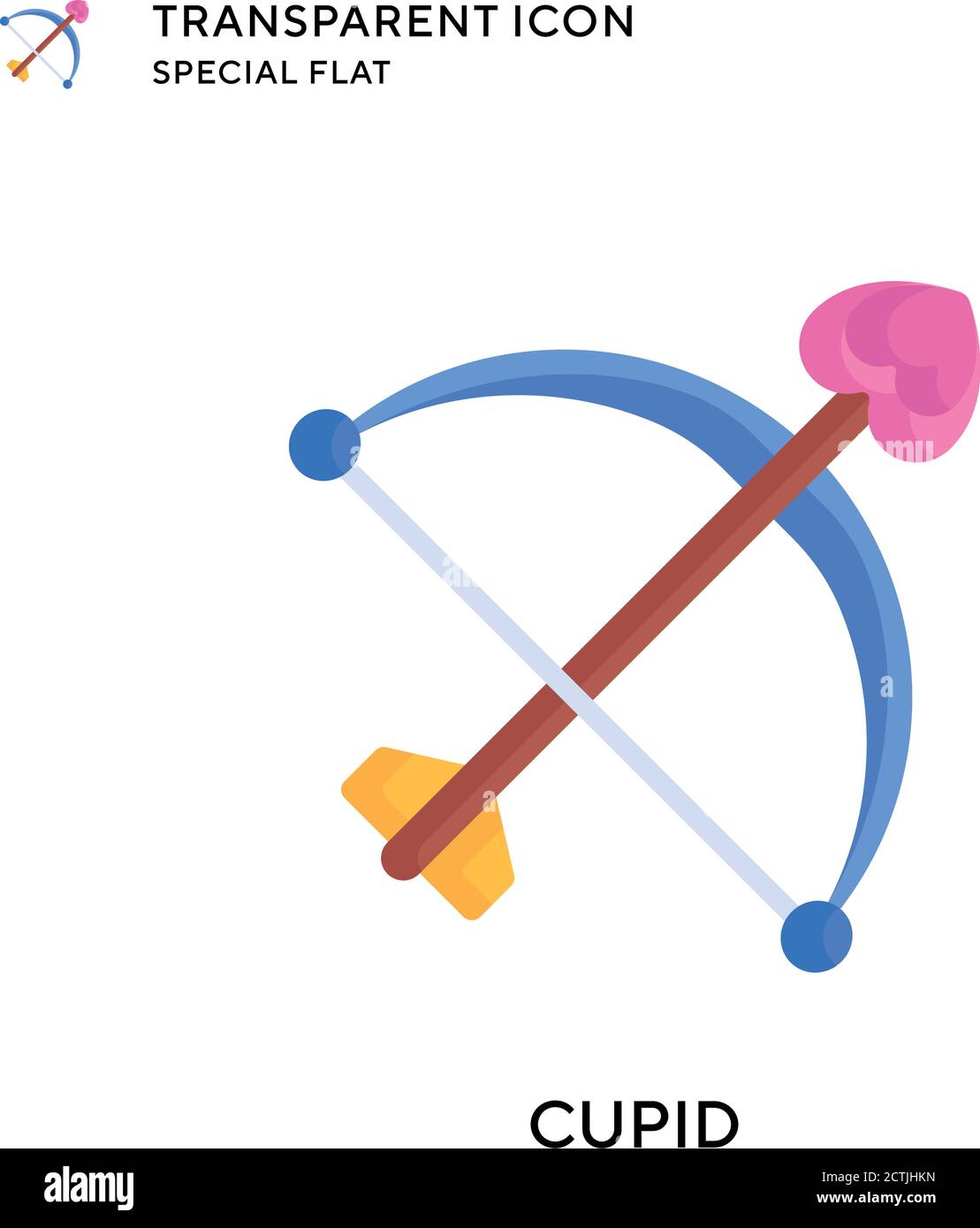 Cupid vector icon. Flat style illustration. EPS 10 vector Stock Vector ...