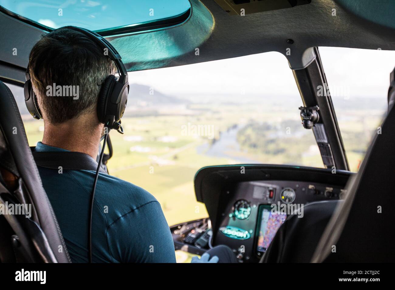 Aerial helicopter view cascade mountain hi-res stock photography and ...