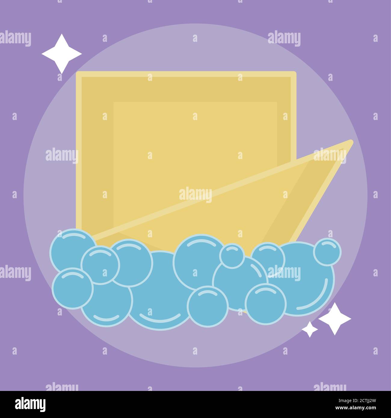 Isolated cleaning cloth icon with soap bubbles. Cleaning products icon ...