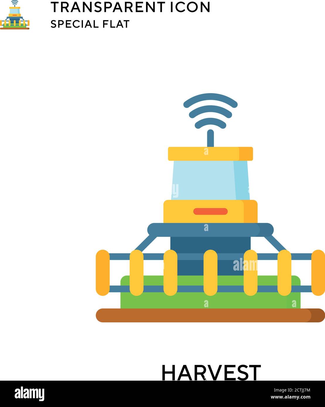 Harvest vector icon. Flat style illustration. EPS 10 vector Stock ...
