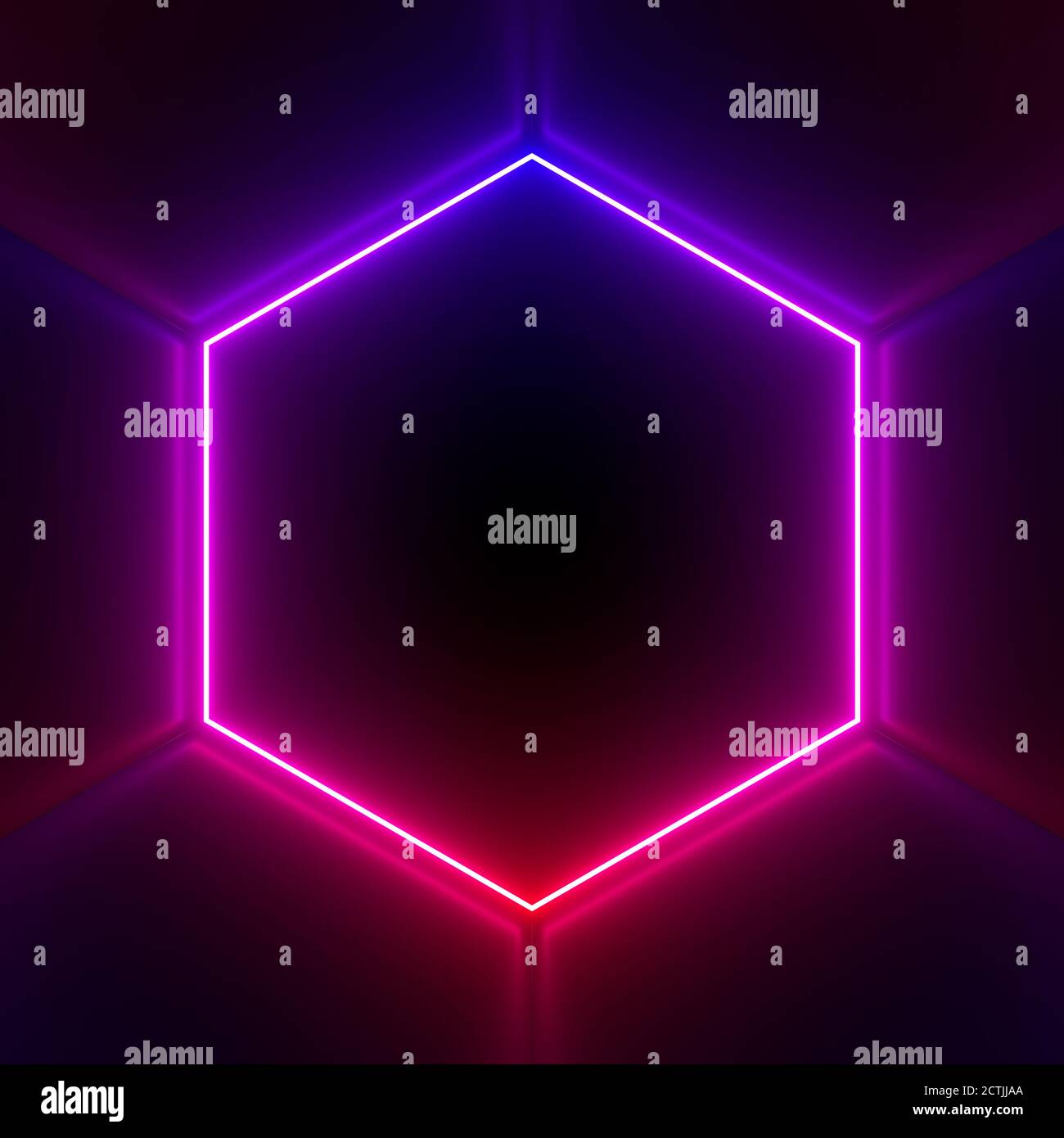 Multi-colored neon lamp on a black background. Halogen light. Simple ...