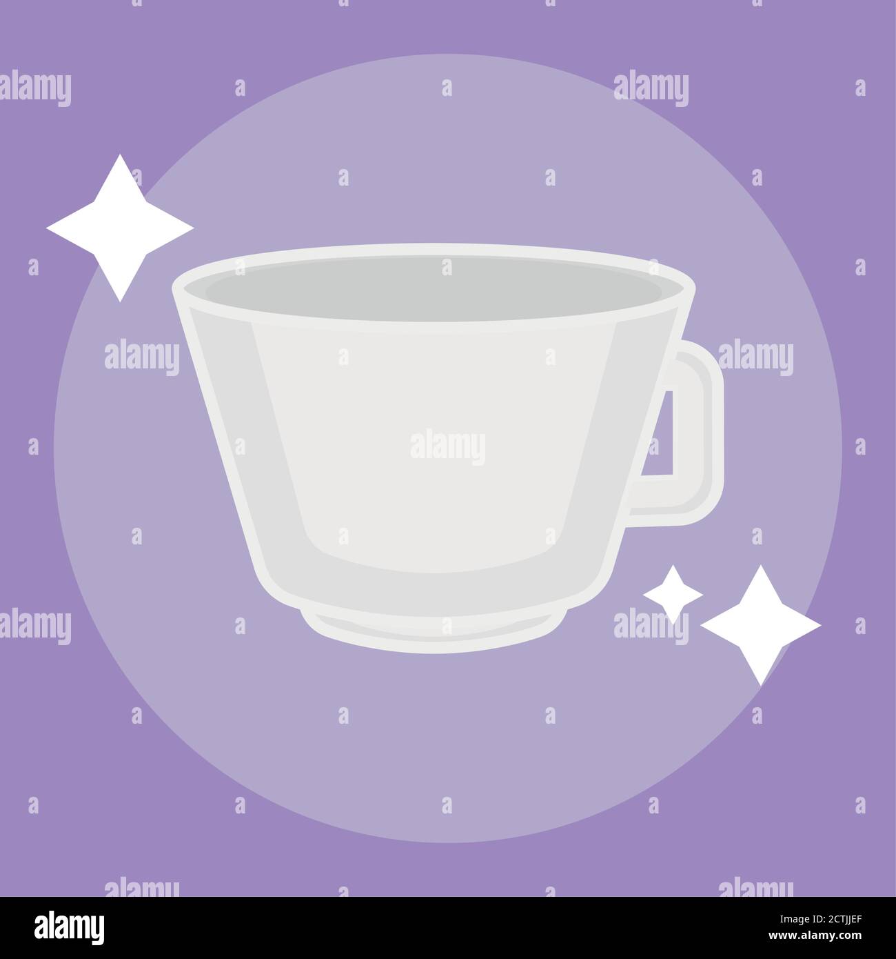 Isolated clean coffee cup icon - Vector illustration Stock Vector Image ...