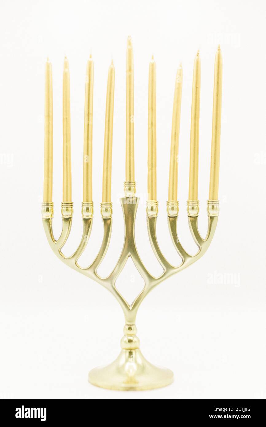 Metal menorah hi-res stock photography and images - Alamy