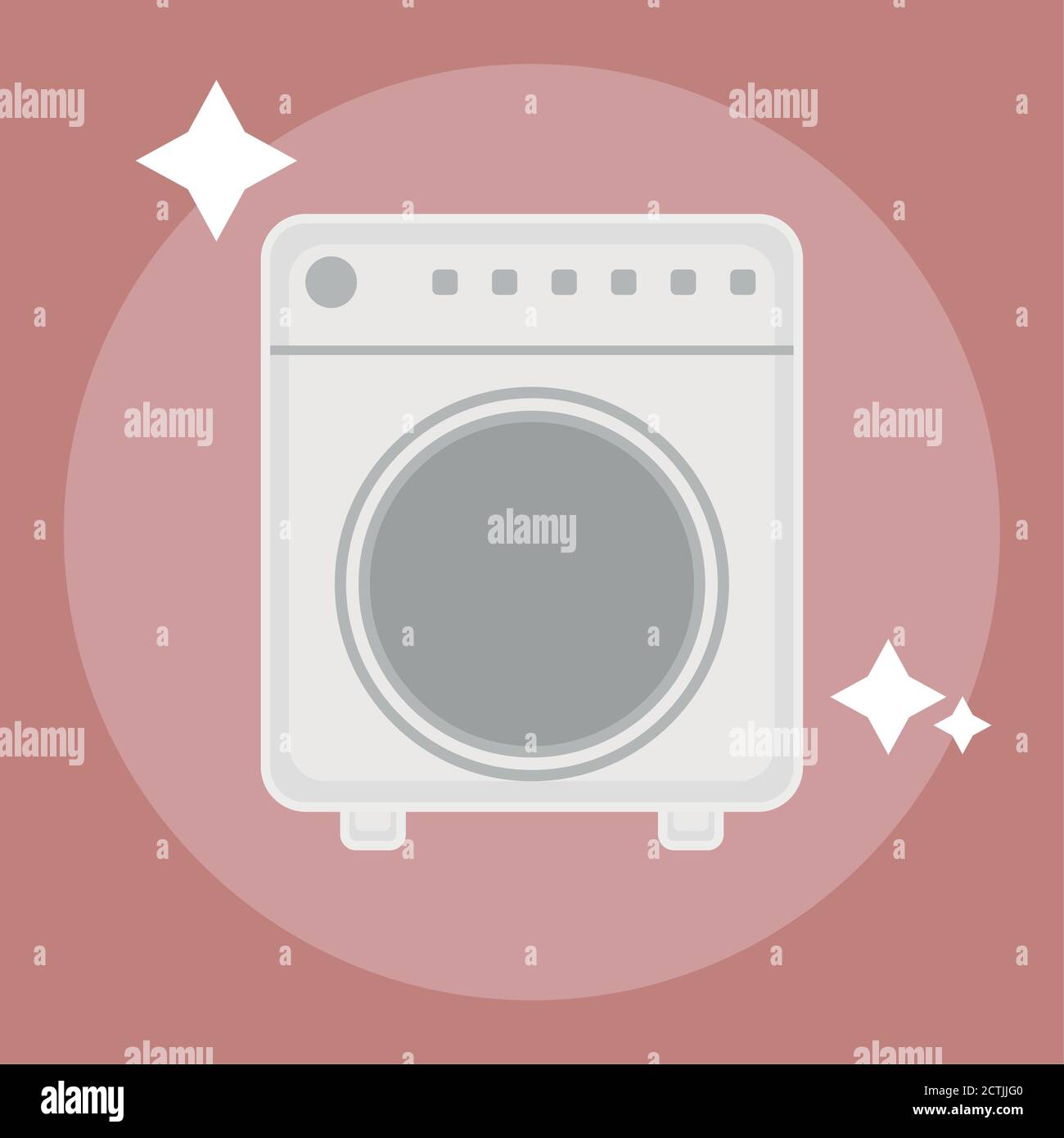 Isolated washing machine icon. Cleaning products icon - Vector Stock ...