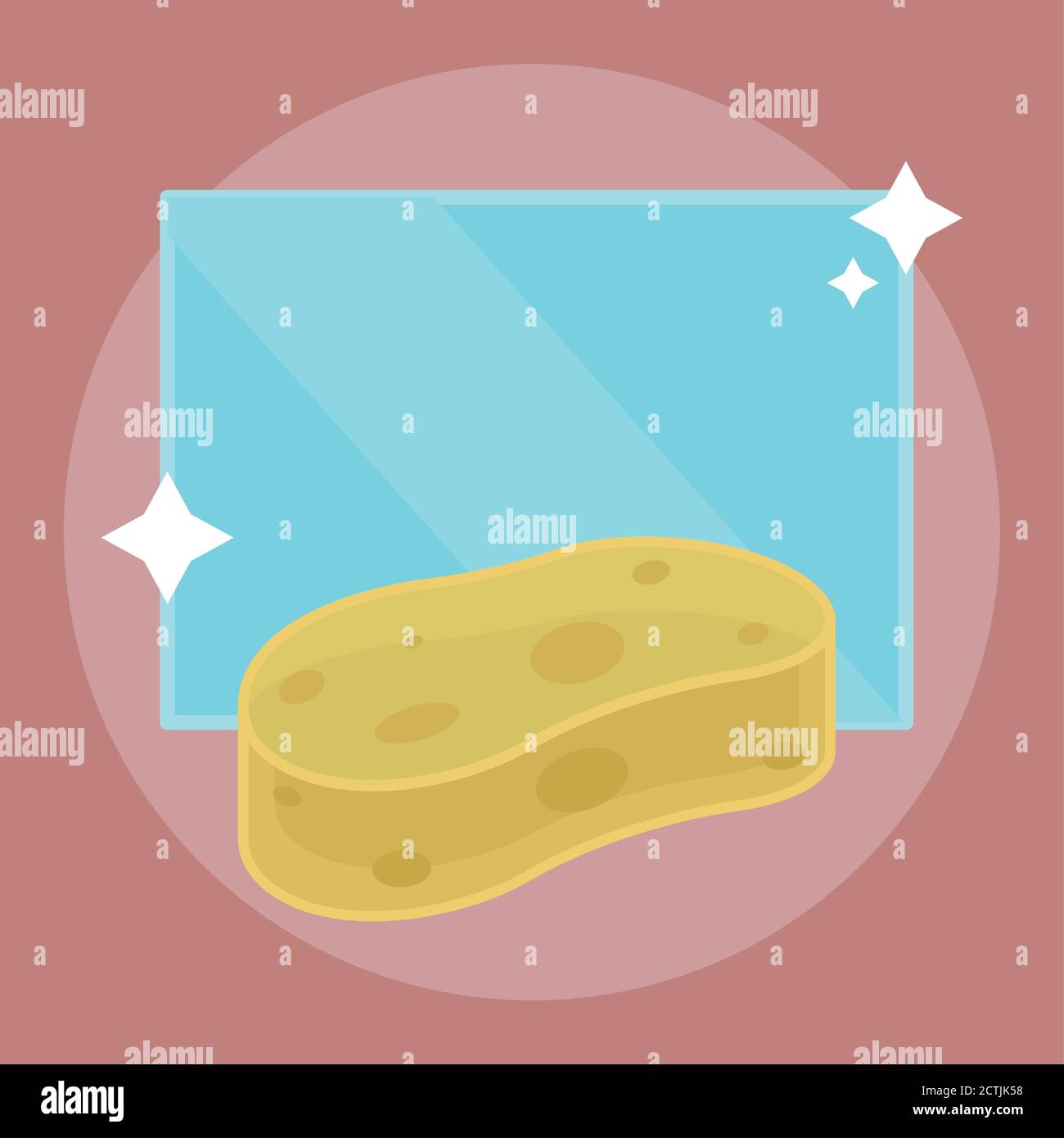 Isolated cleaning sponge icon. Cleaning products icon - Vector Stock ...