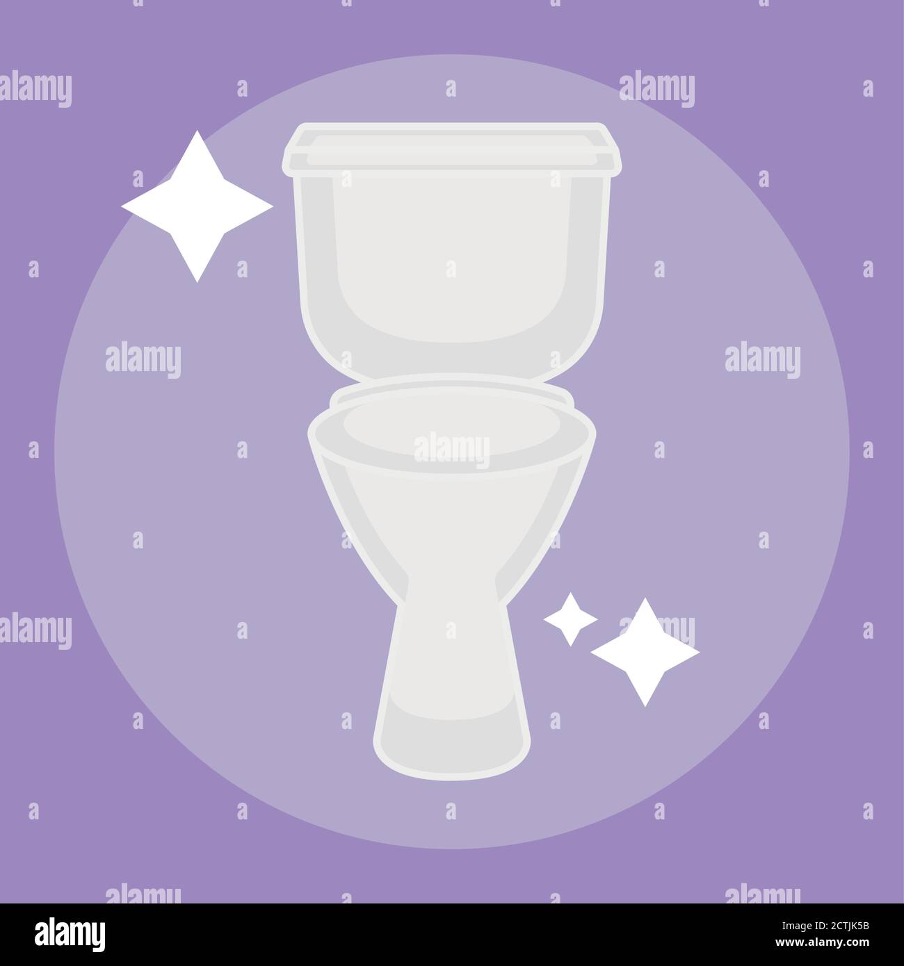 Isolated clean toilet icon. Bathroom icon - Vector Stock Vector Image ...
