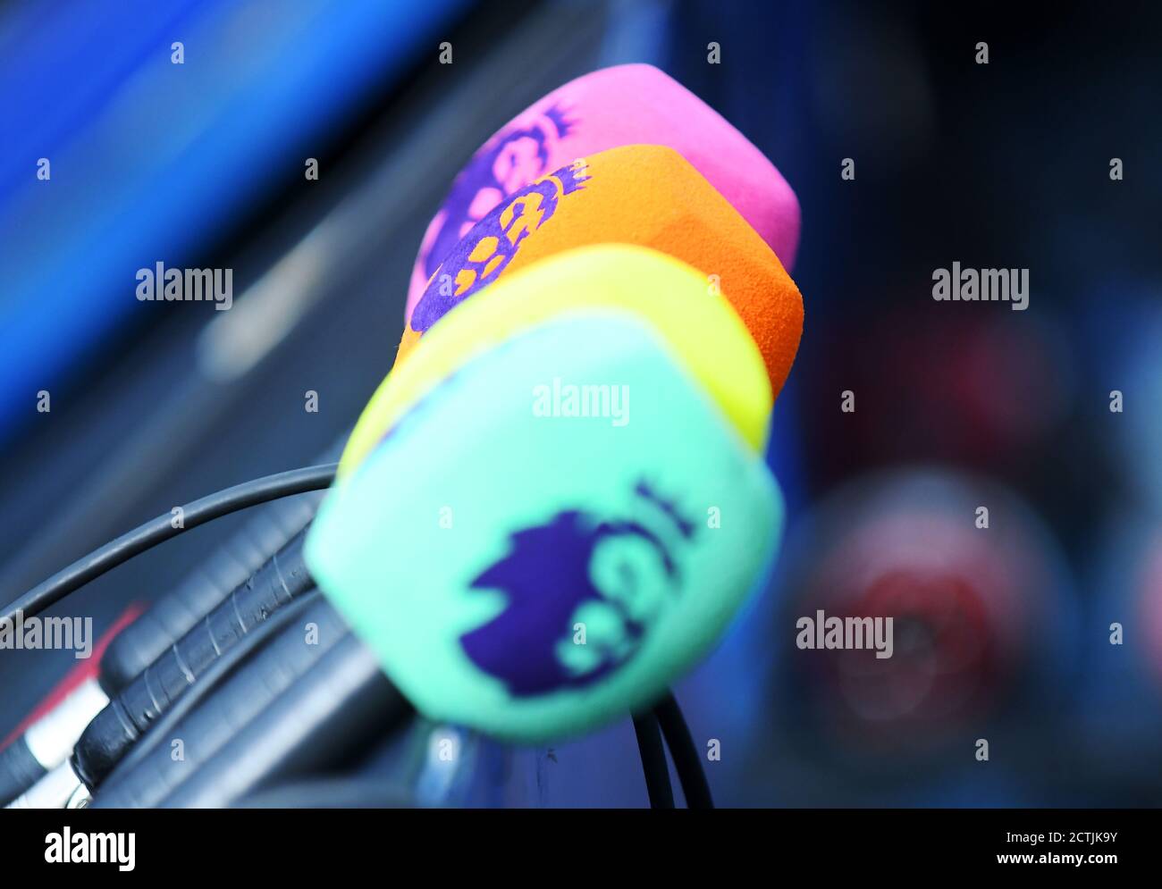 Football league branded microphone hi-res stock photography and images ...