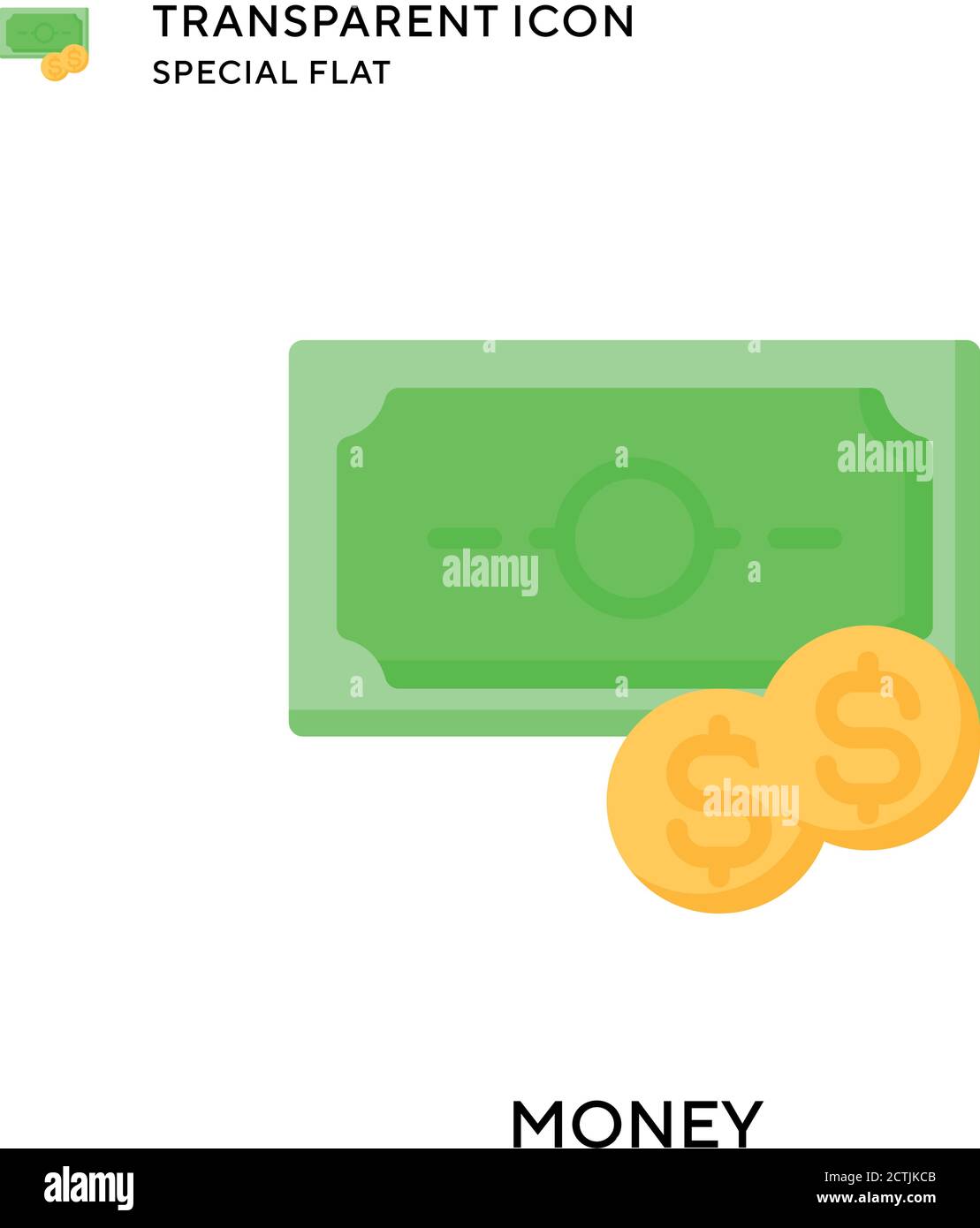 Money vector icon. Flat style illustration. EPS 10 vector Stock Vector ...